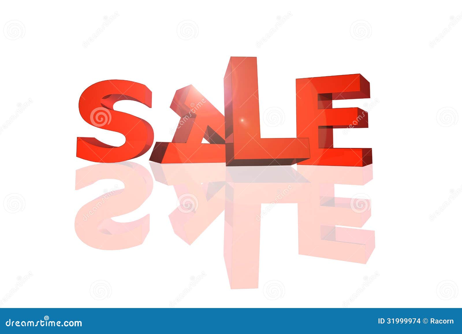 Sale sign in 3d stock illustration. Illustration of bargain - 31999974