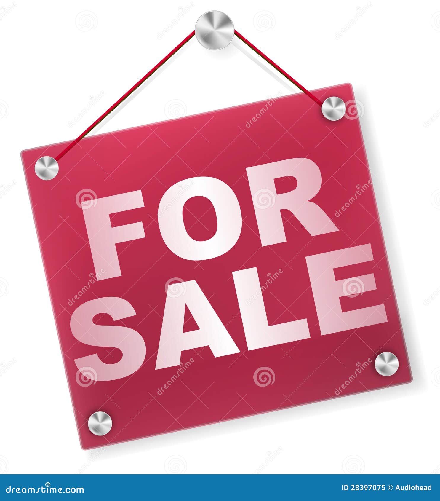 For Sale Sign - Plexi Signboard Stock Vector - Illustration of vector ...