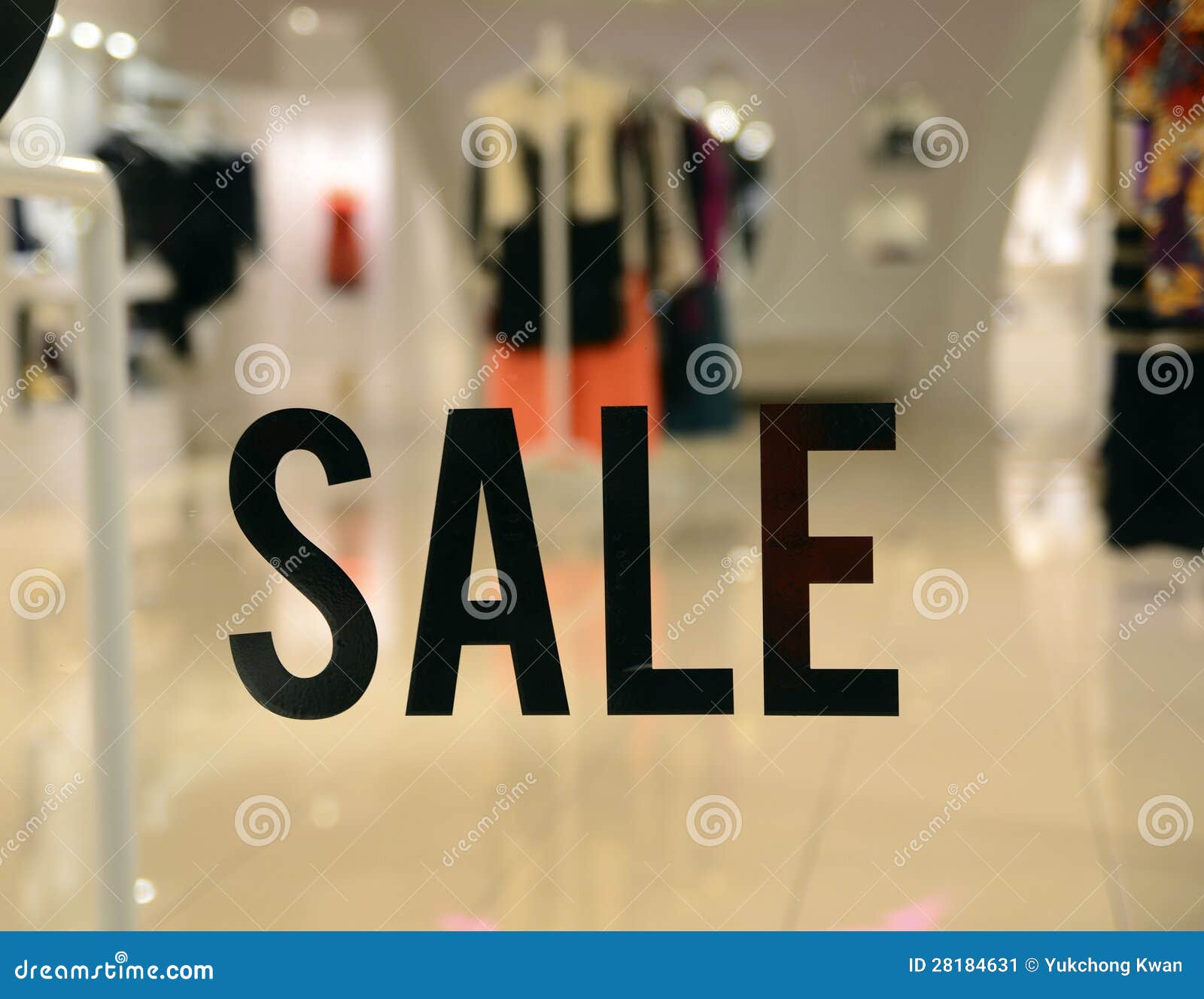 On Sale Sign at the Store Front Stock Image - Image of money, cheap ...