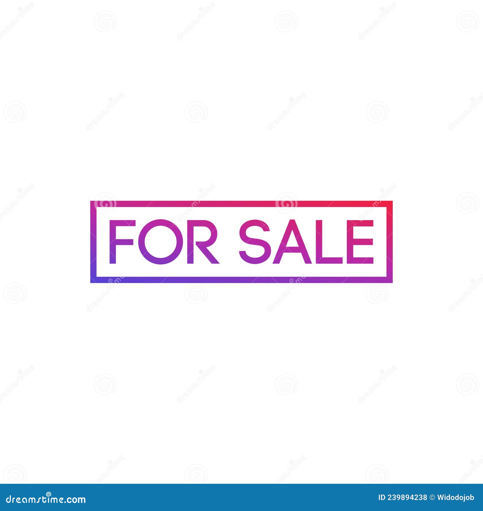 For sale sign stock vector. Illustration of billboard - 239894238