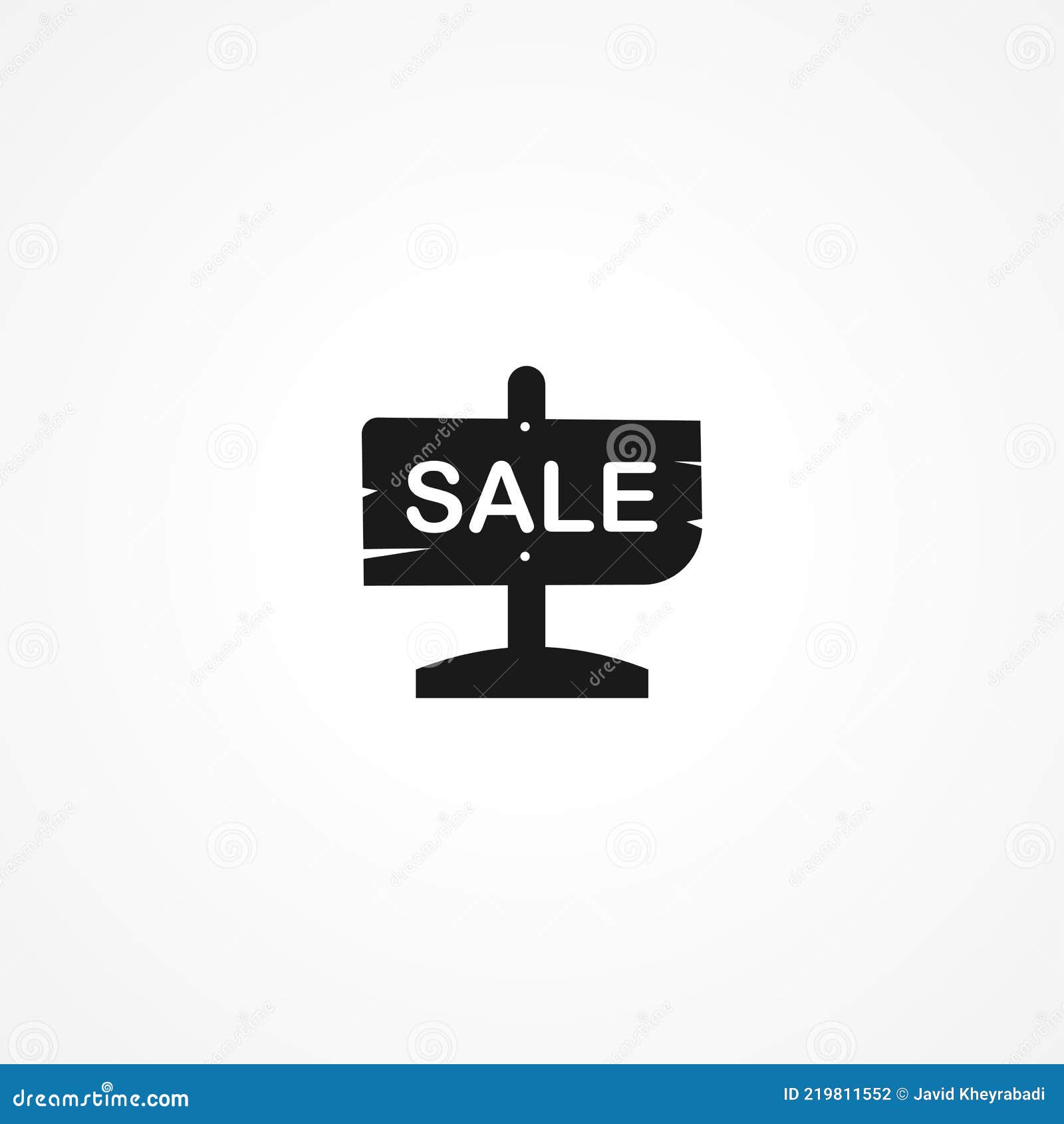 Sale Signboard Simple Isolated Icon. Sale Signboard Simple Isolated ...