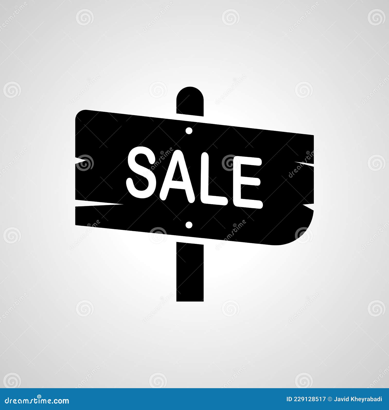 Sale Signboard Simple Icon. Sale Signboard Isolated Vector Icon Stock ...