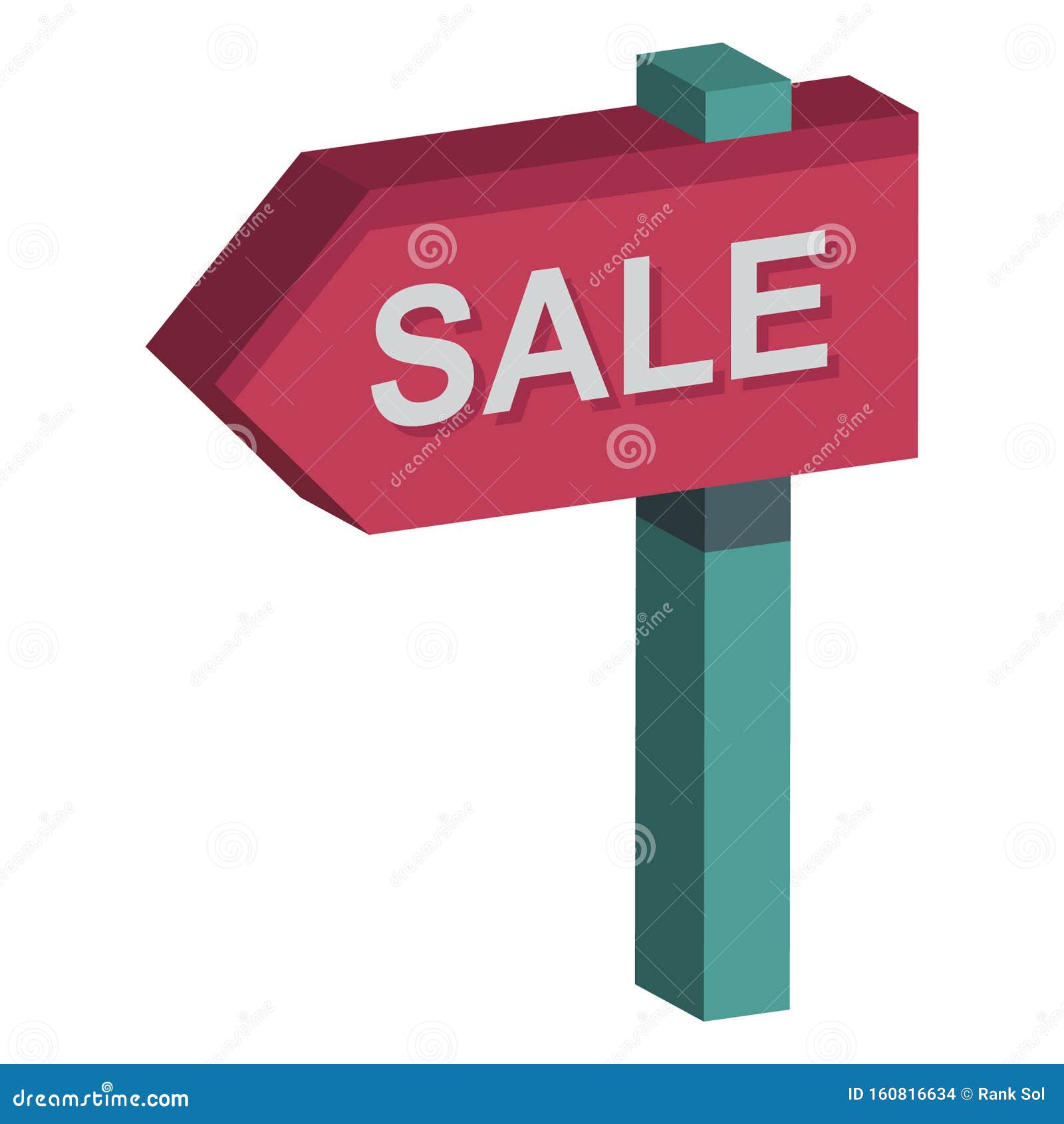 Sale Signpost Color Vector Icon Fully Editable Stock Vector ...