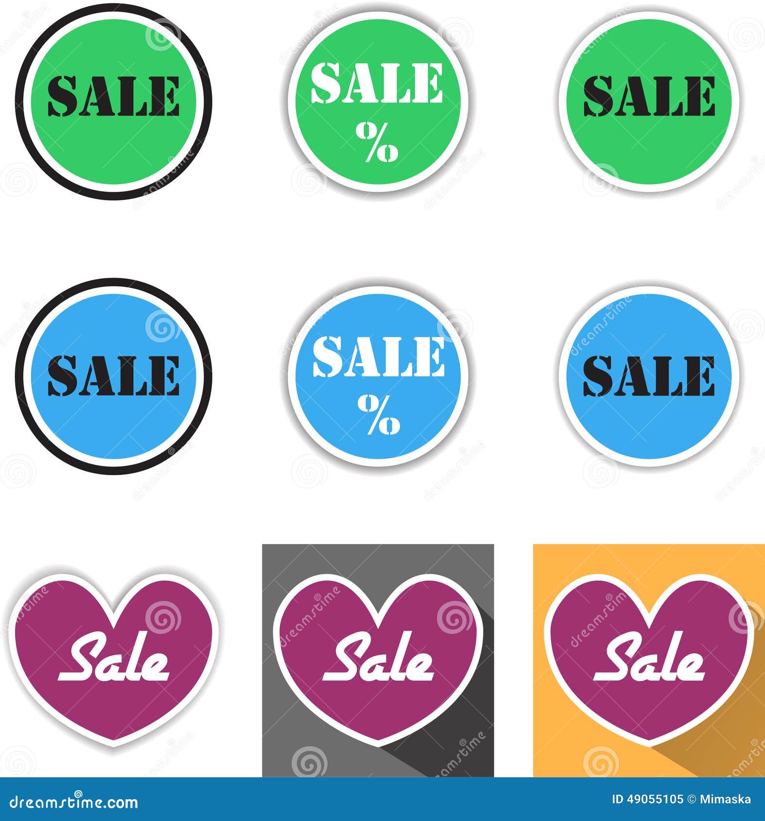 Sale signs stock vector. Illustration of icon, sticker - 49055105
