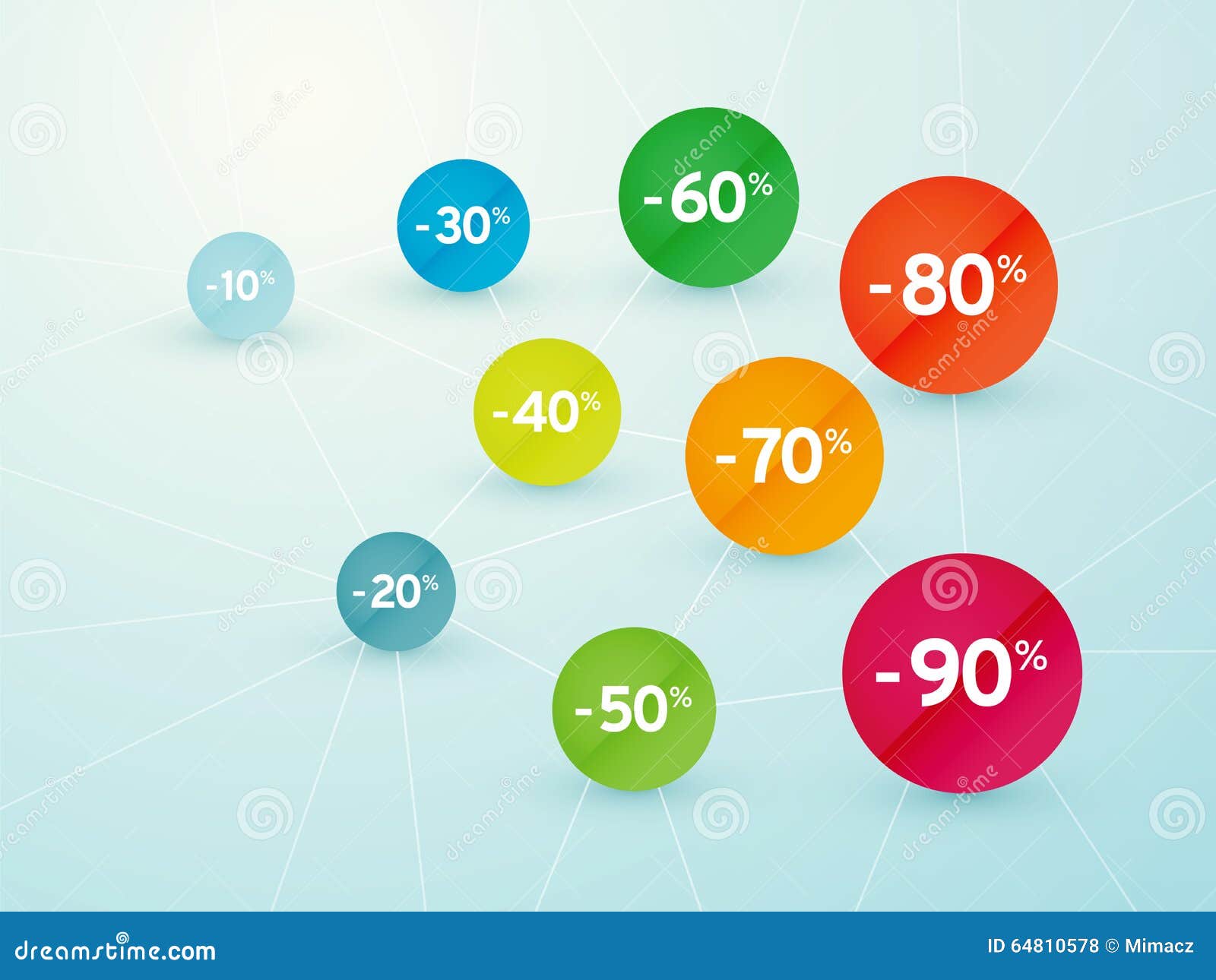 Sale Signs Discounts Site Links Stock Vector - Illustration of links ...