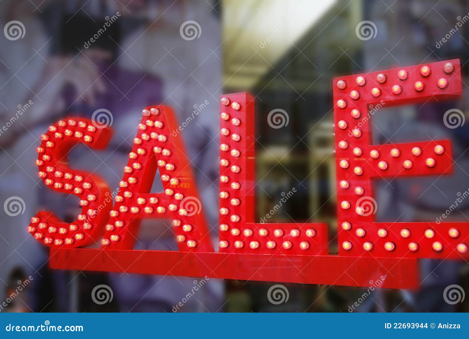 Sale signs in shop window stock photo. Image of glass - 22693944
