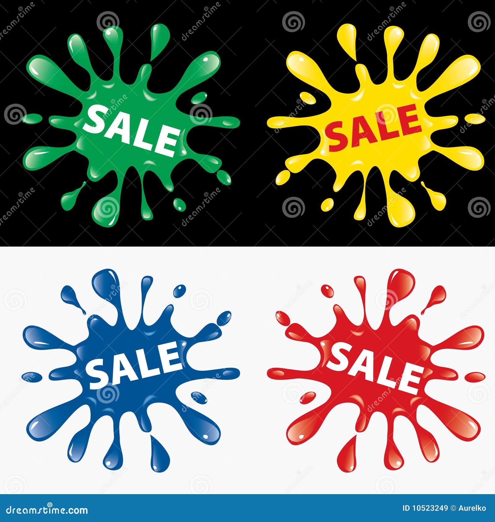 Sale splash stock vector. Illustration of sale, element - 10523249