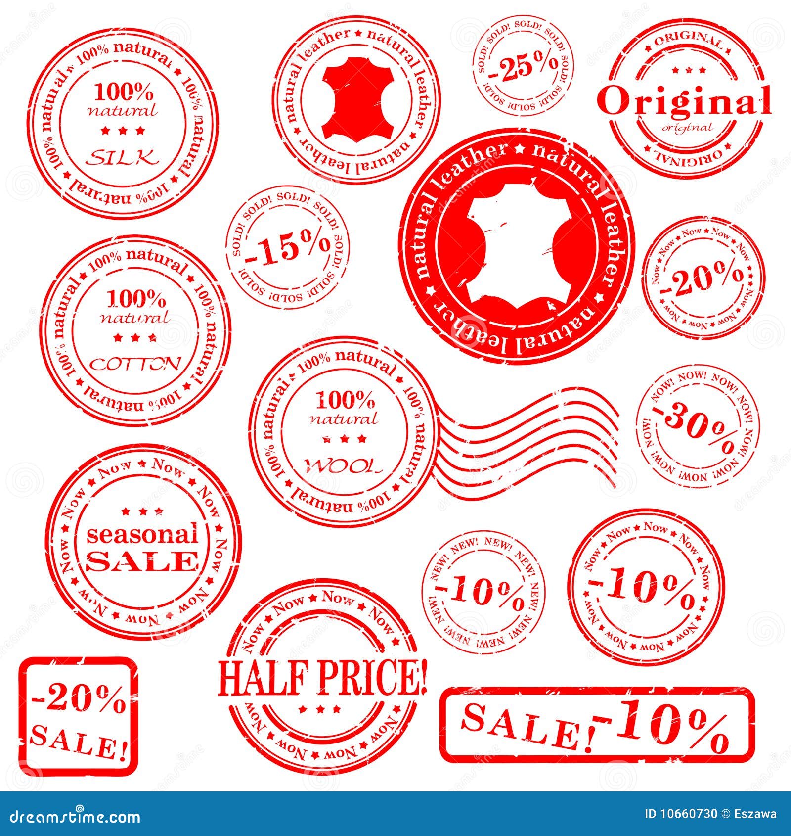 Sale stamp set stock vector. Illustration of bill, quality - 10660730