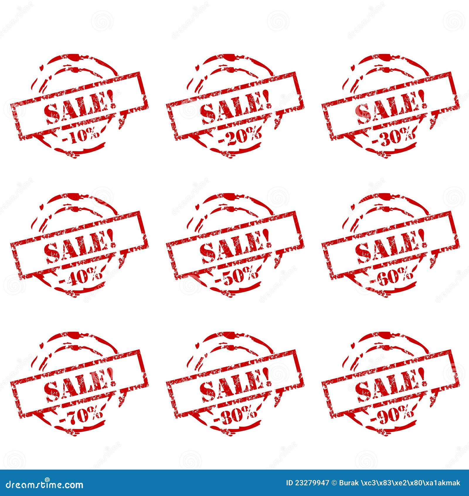 Sale stamps collection stock vector. Illustration of ecommerce - 23279947