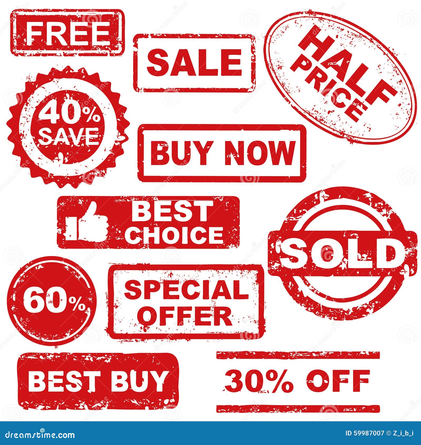 Sale stamps stock vector. Illustration of rubber, price - 59987007