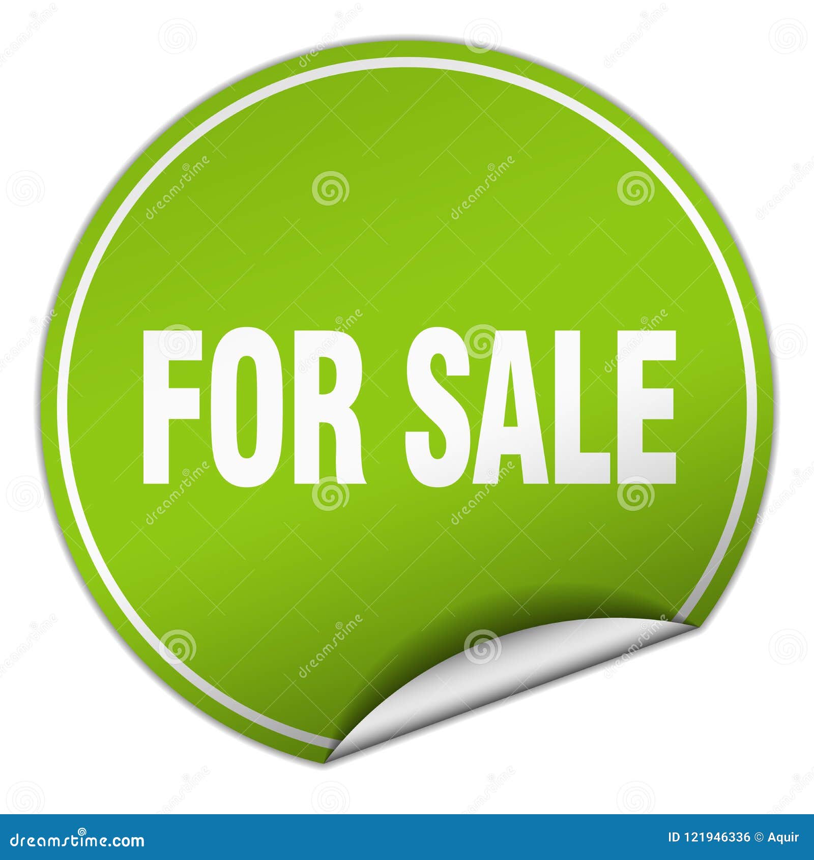 For sale sticker stock vector. Illustration of paper - 121946336