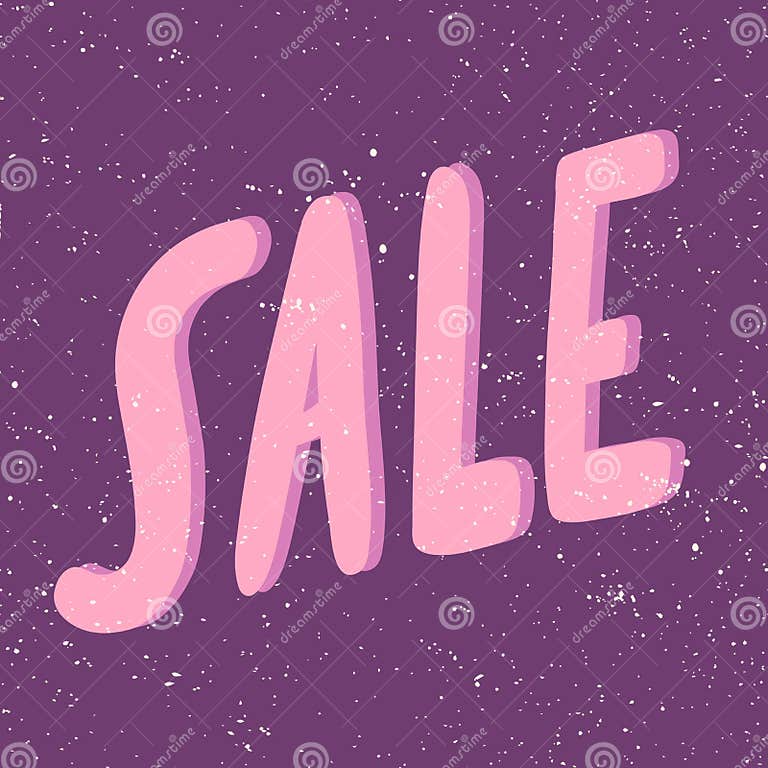 Sale Sticker For Social Media Content Vector Hand Drawn Illustration
