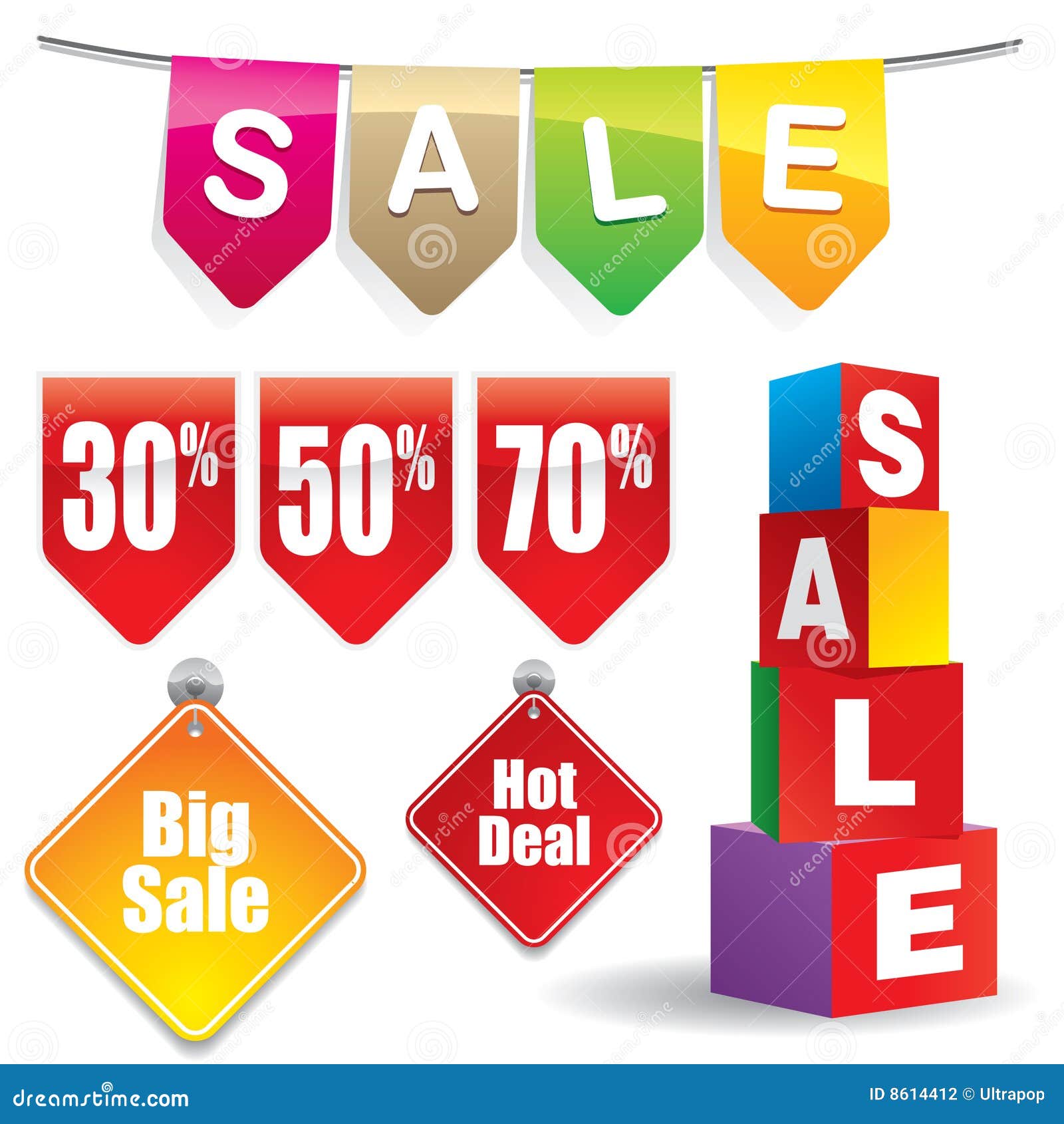 Sale stickers #4 stock illustration. Illustration of button - 8614412