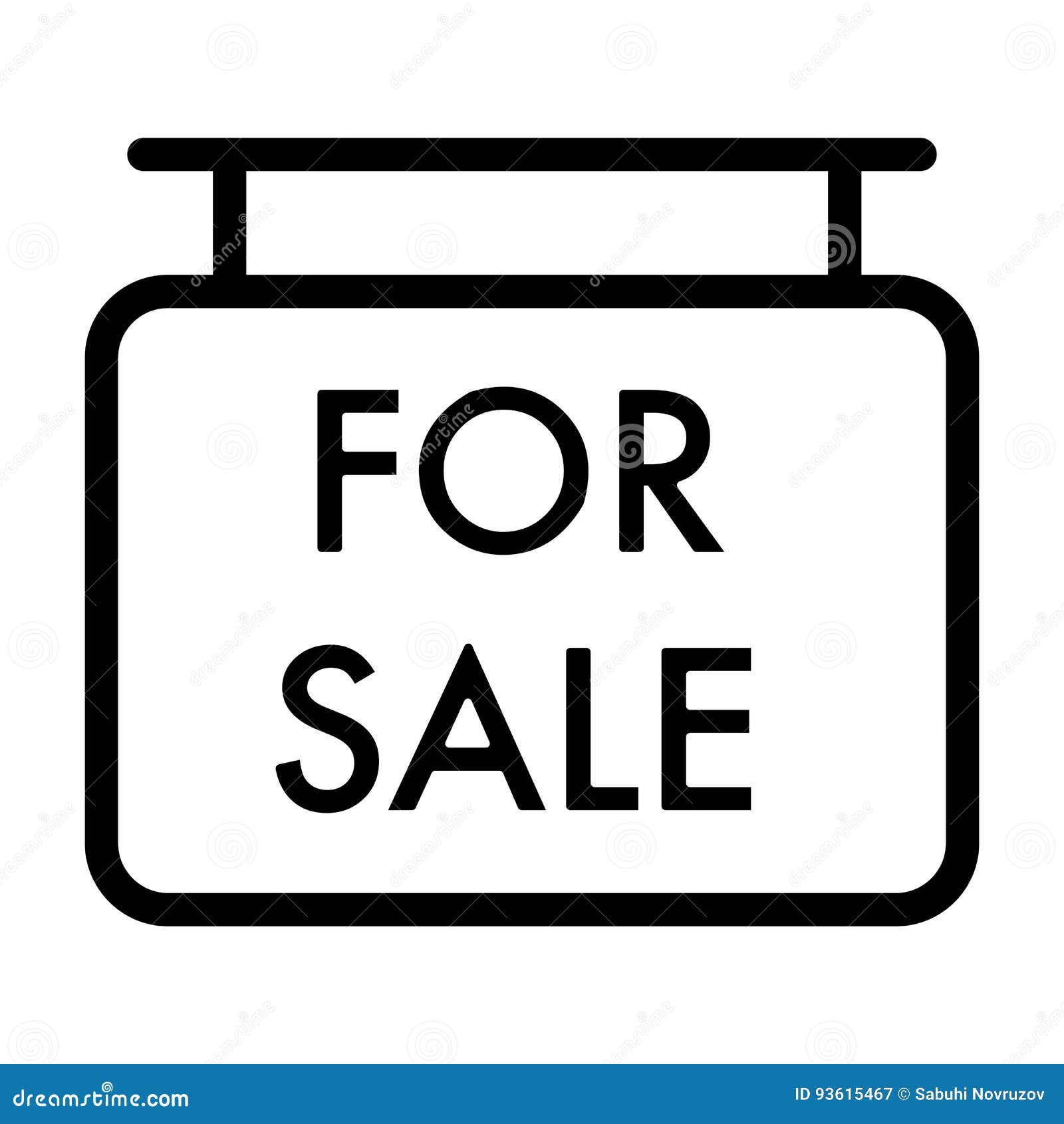 For Sale Symbol Simple Vector Icon. Black and White Illustration of ... For Sale Symbol Simple Vector Icon. Black and White Illustration of ...