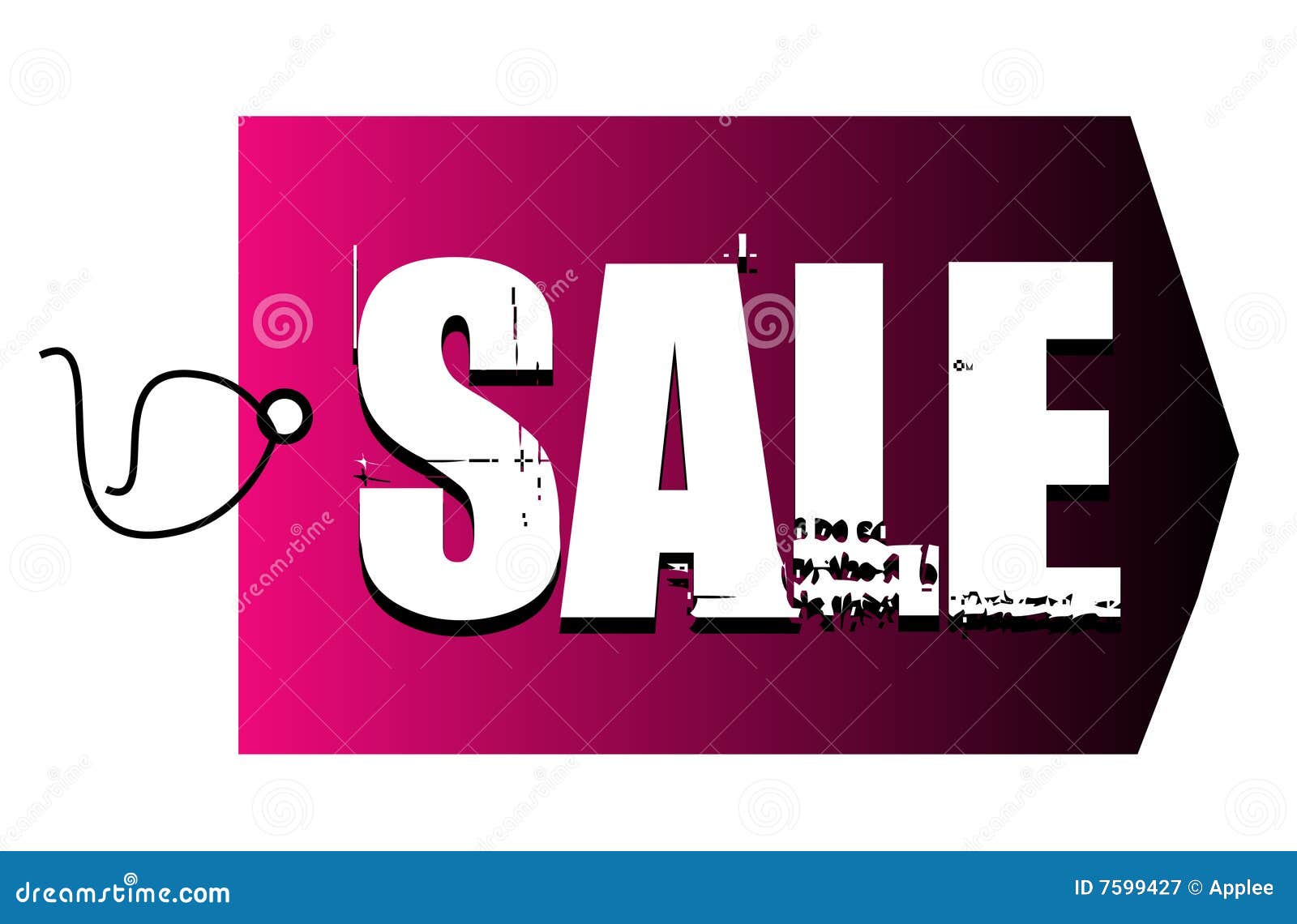 Sale logo on price tag stock vector. Illustration of color - 7599427