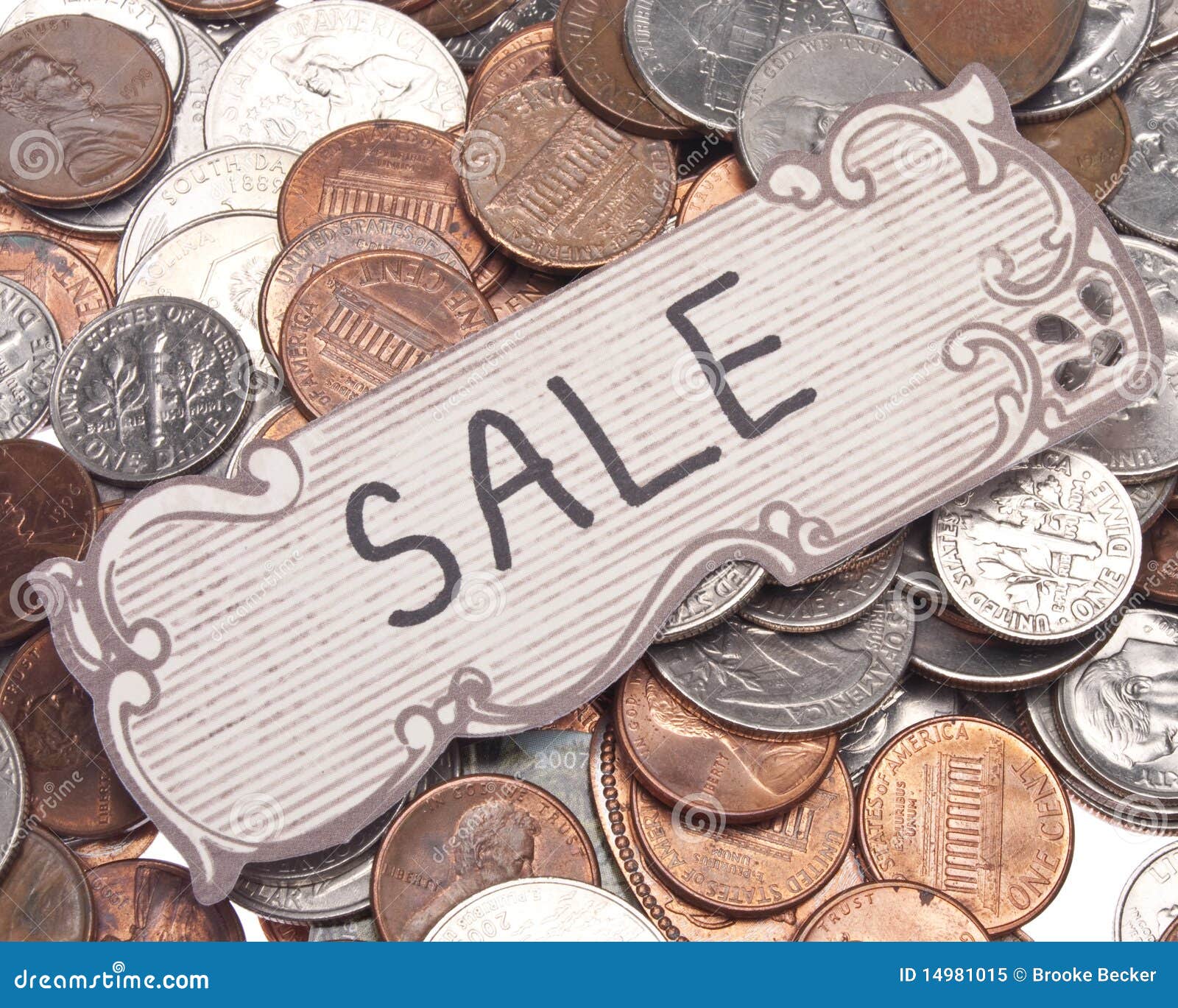 Sale Tag with Money Background Stock Image - Image of store, symbol ...