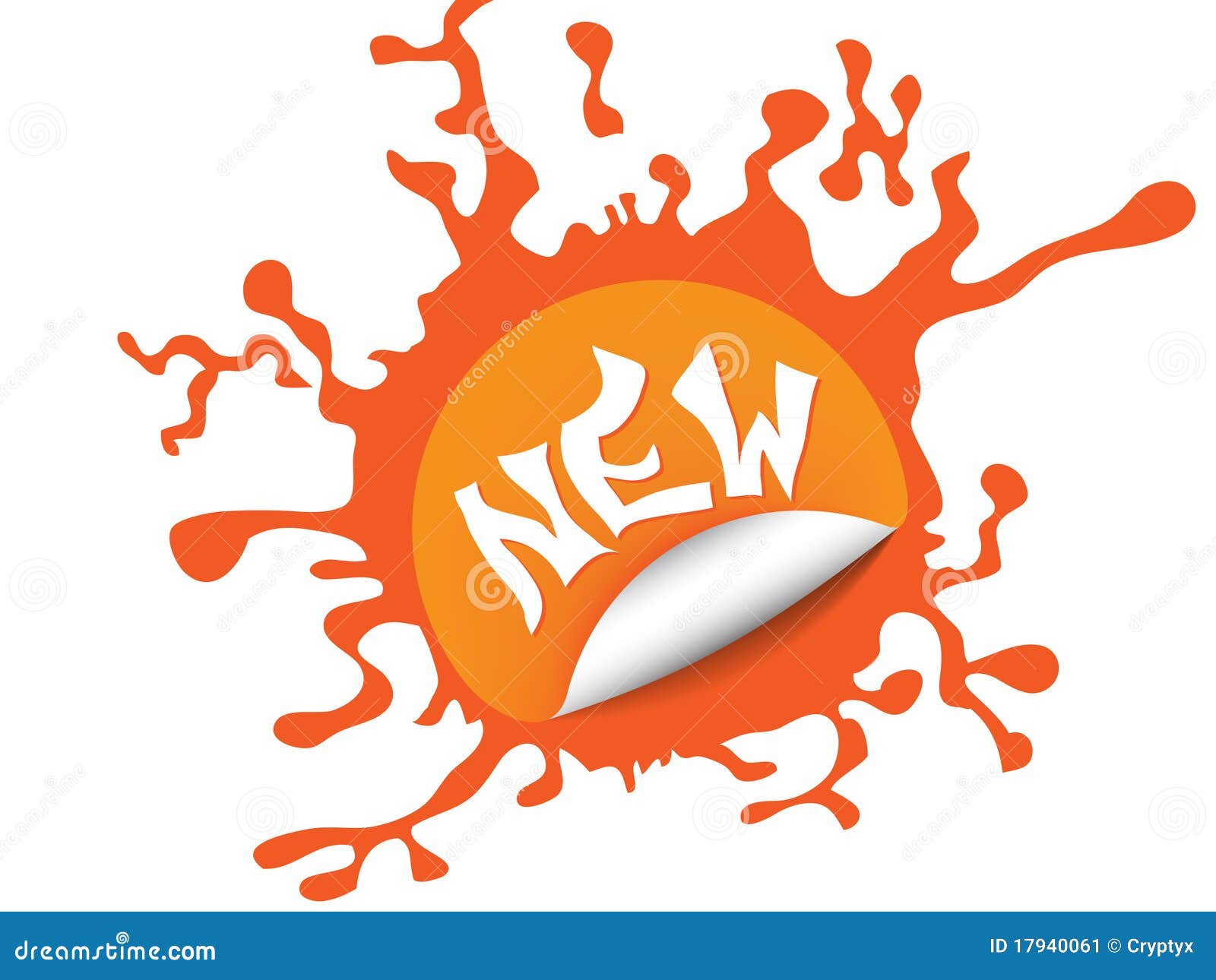 Sale tag with splash theme stock vector. Illustration of message - 17940061