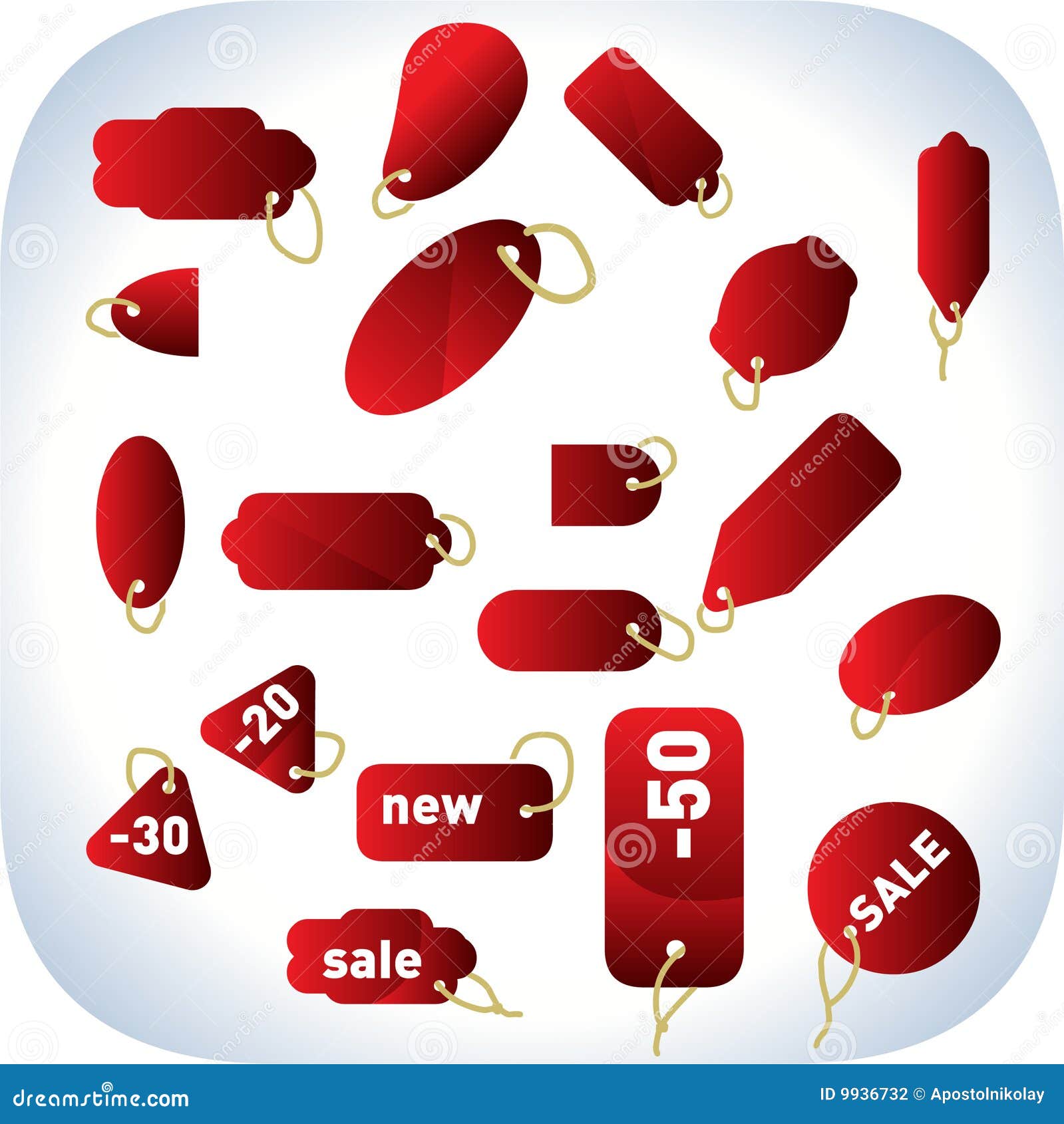 Sale tag vector. stock vector. Illustration of mark, coupon - 9936732