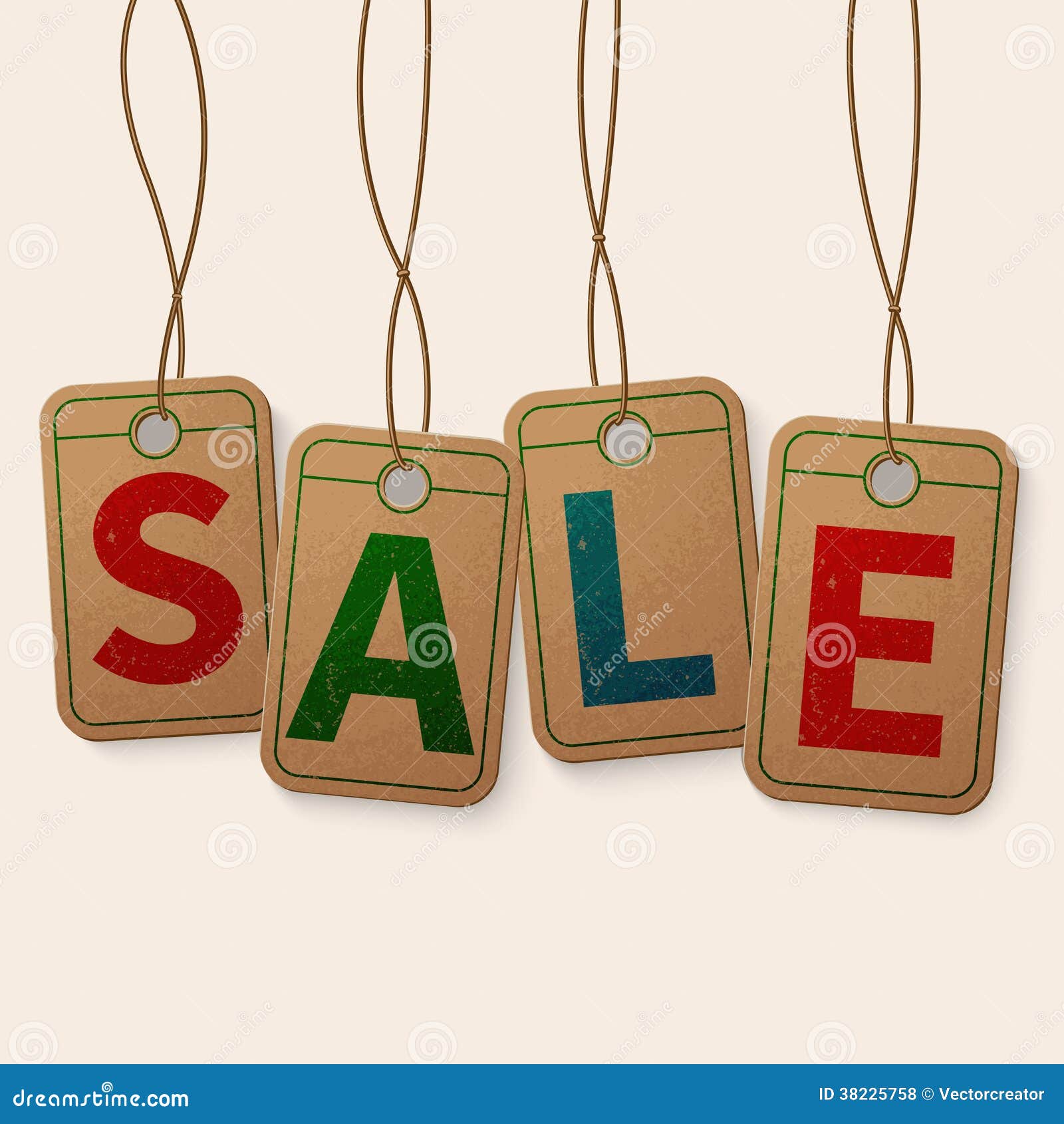 Vintage Hanging Sign Vector Illustration | CartoonDealer.com #12644502