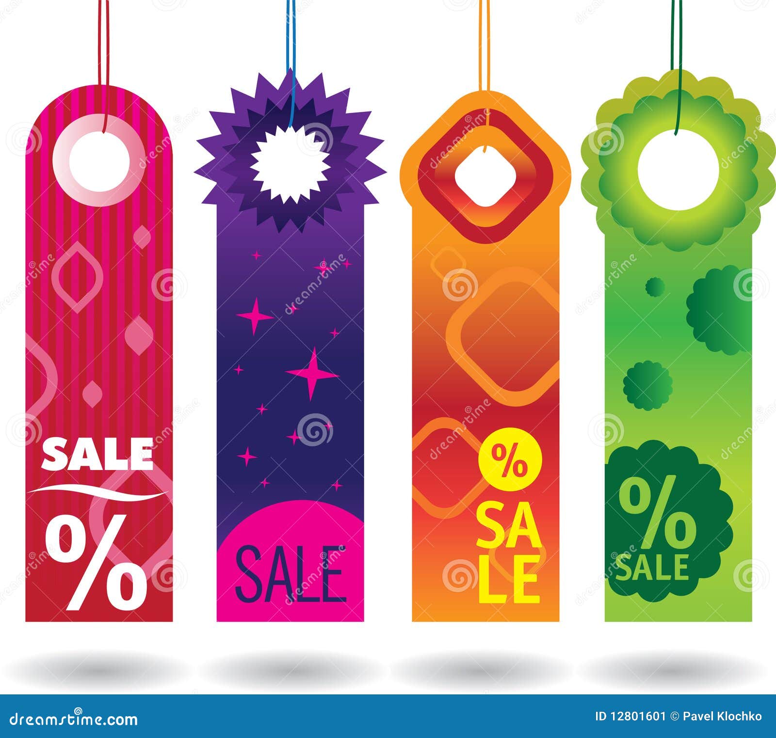 Sale tags stock vector. Illustration of gift, isolated - 12801601