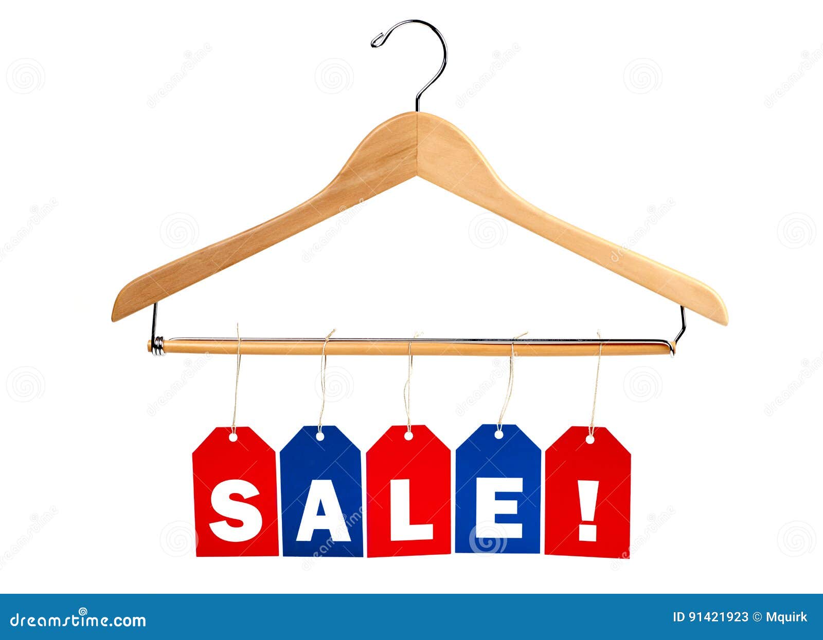 SALE Tags on a Clothes Hanger Stock Image - Image of hurry, clearance ...