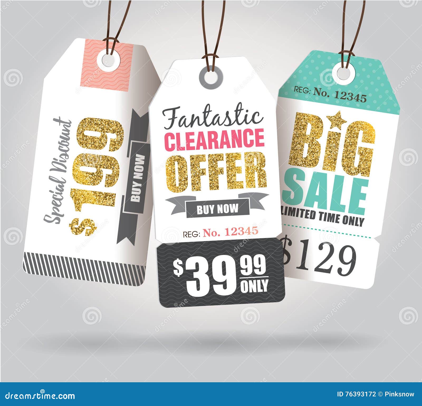 Sale tags stock vector. Illustration of gold, collection - 76393172