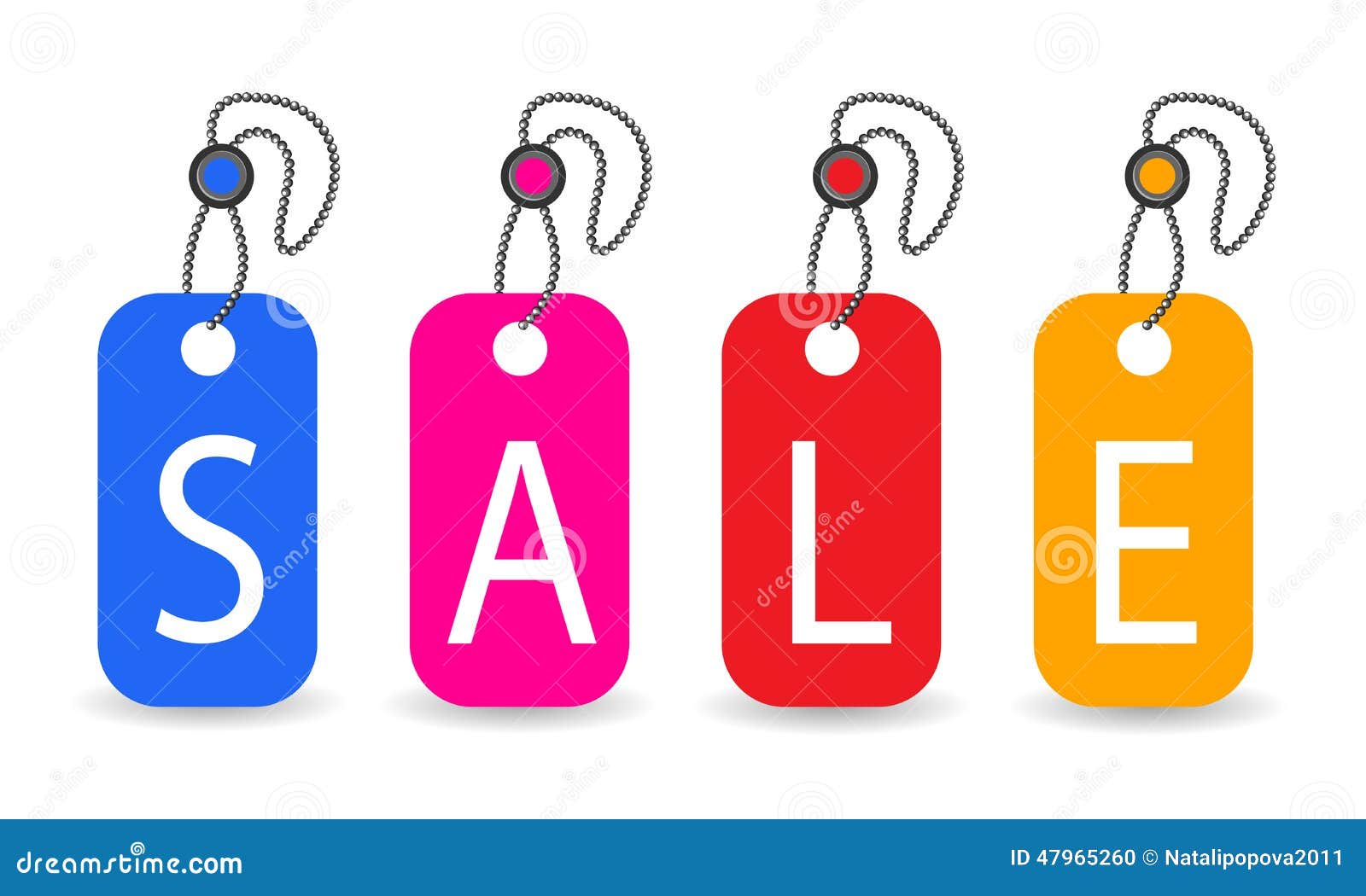 Sale Tags, vector stock vector. Illustration of string - 47965260