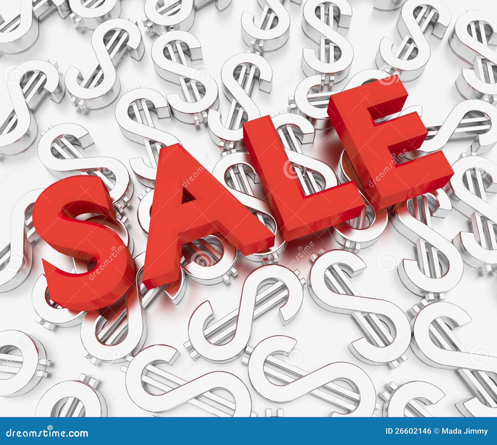 3d Sale Text with Dollar Sign Stock Illustration - Illustration of ...
