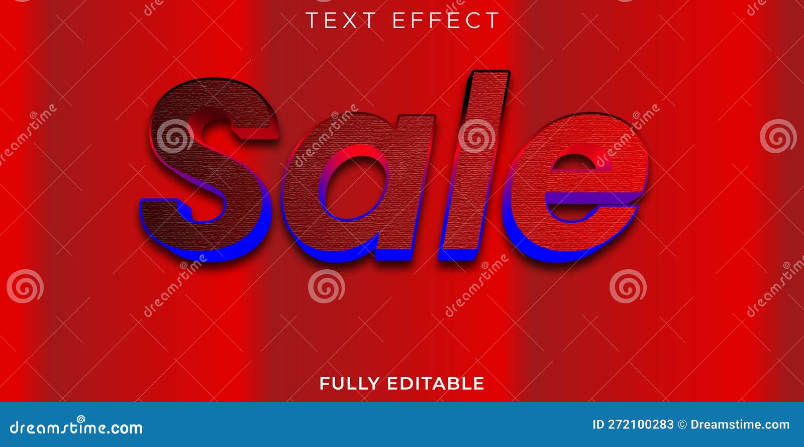 Sale Text Effect Design Template. it Can Can Change Easily. Vector Text ...