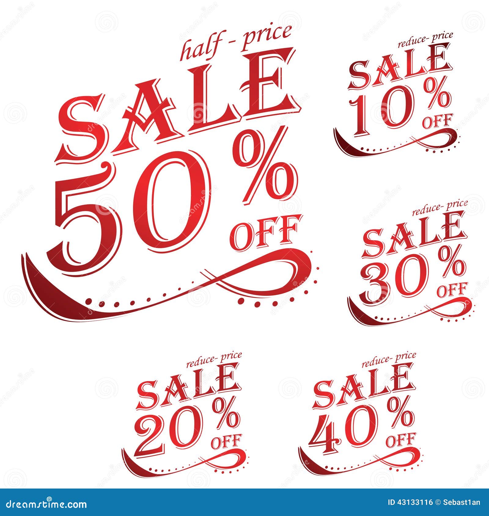 Sale Text stock vector. Illustration of commerce, cheap - 43133116