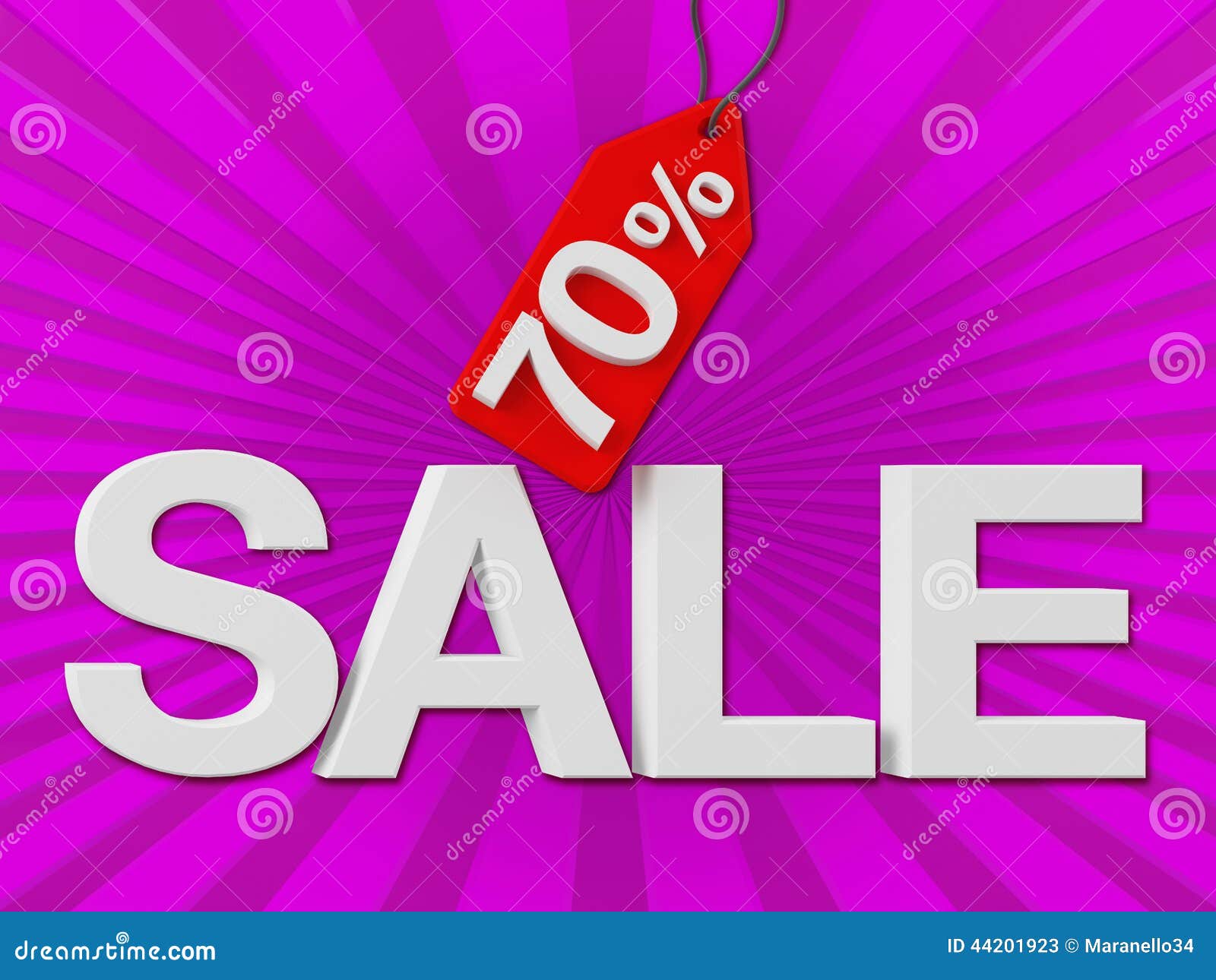Sale Text with Percent Discount Stock Illustration - Illustration of ...