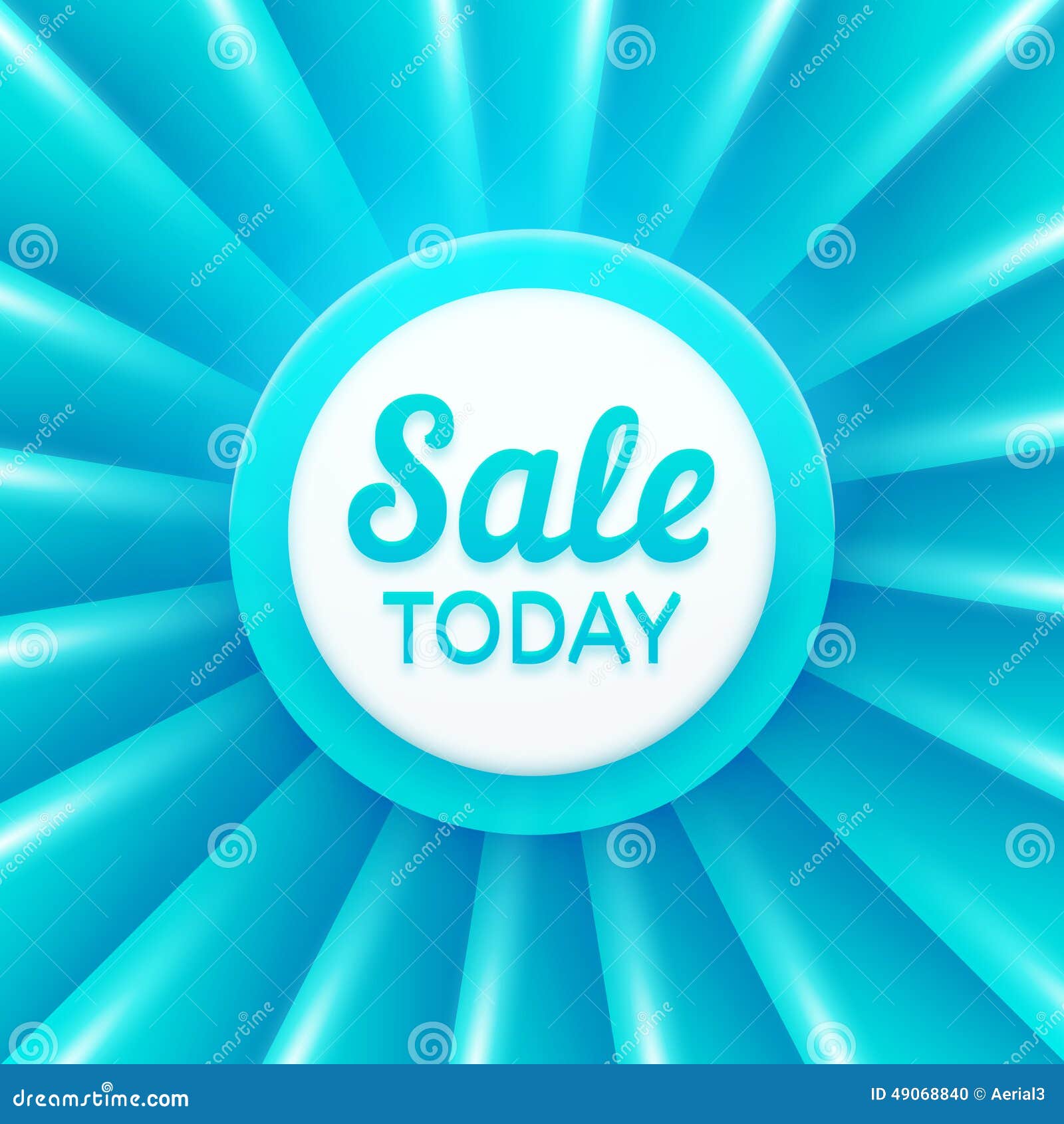 Sale Today Design Template. Vector Banner Stock Vector - Illustration ...