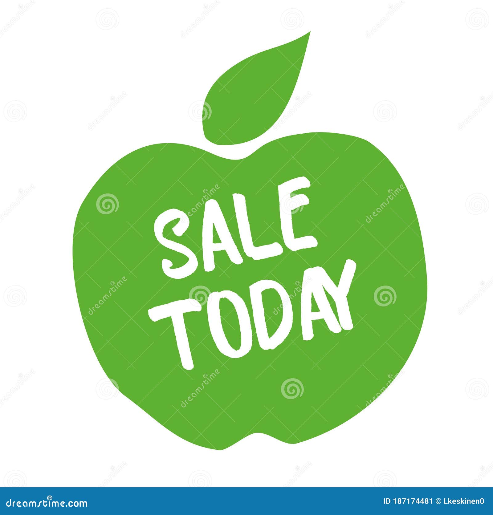 SALE TODAY Sign on White Background Stock Illustration - Illustration ...