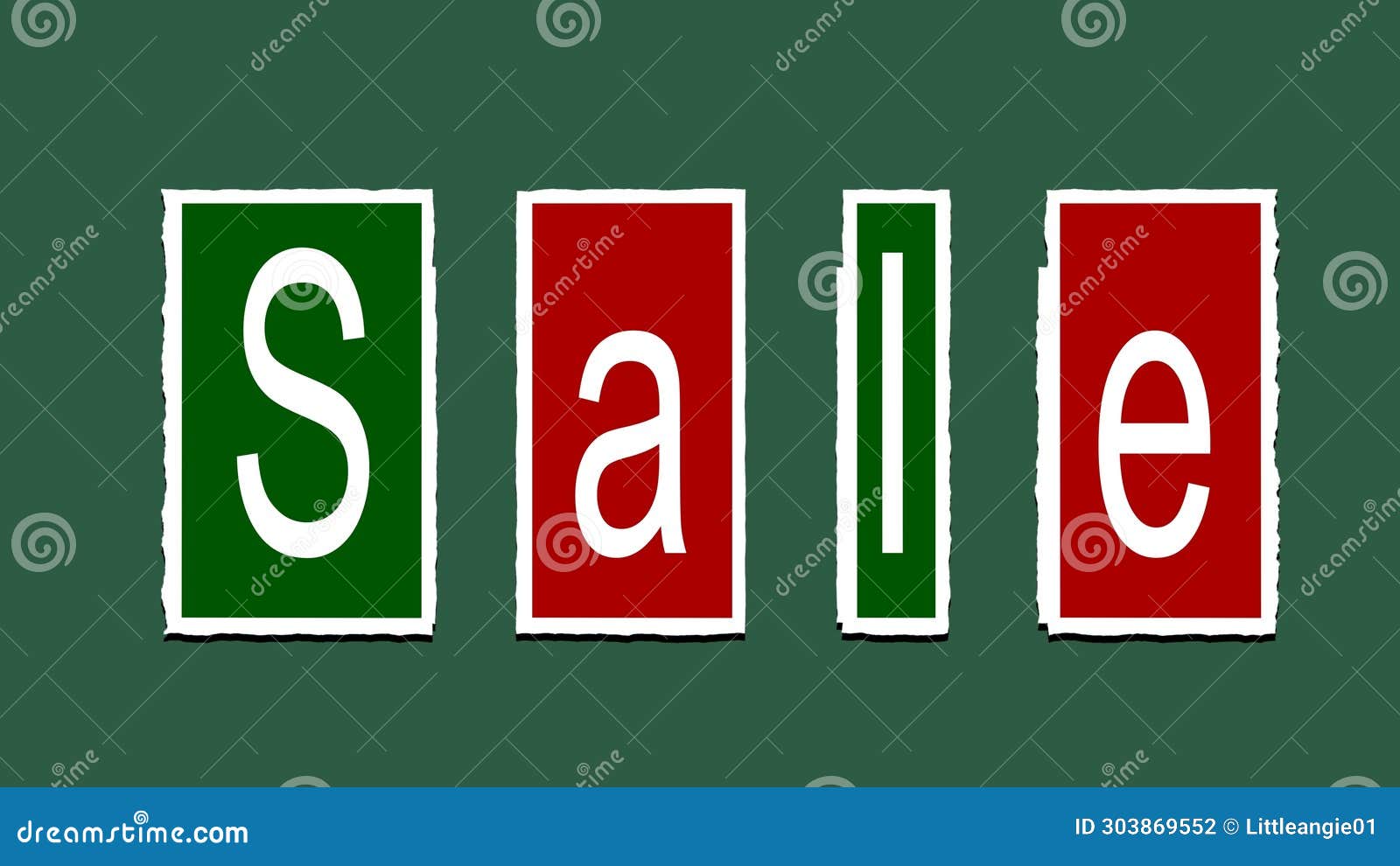 Sale with Torn Paper Effect Cutout Letters Stock Illustration ...