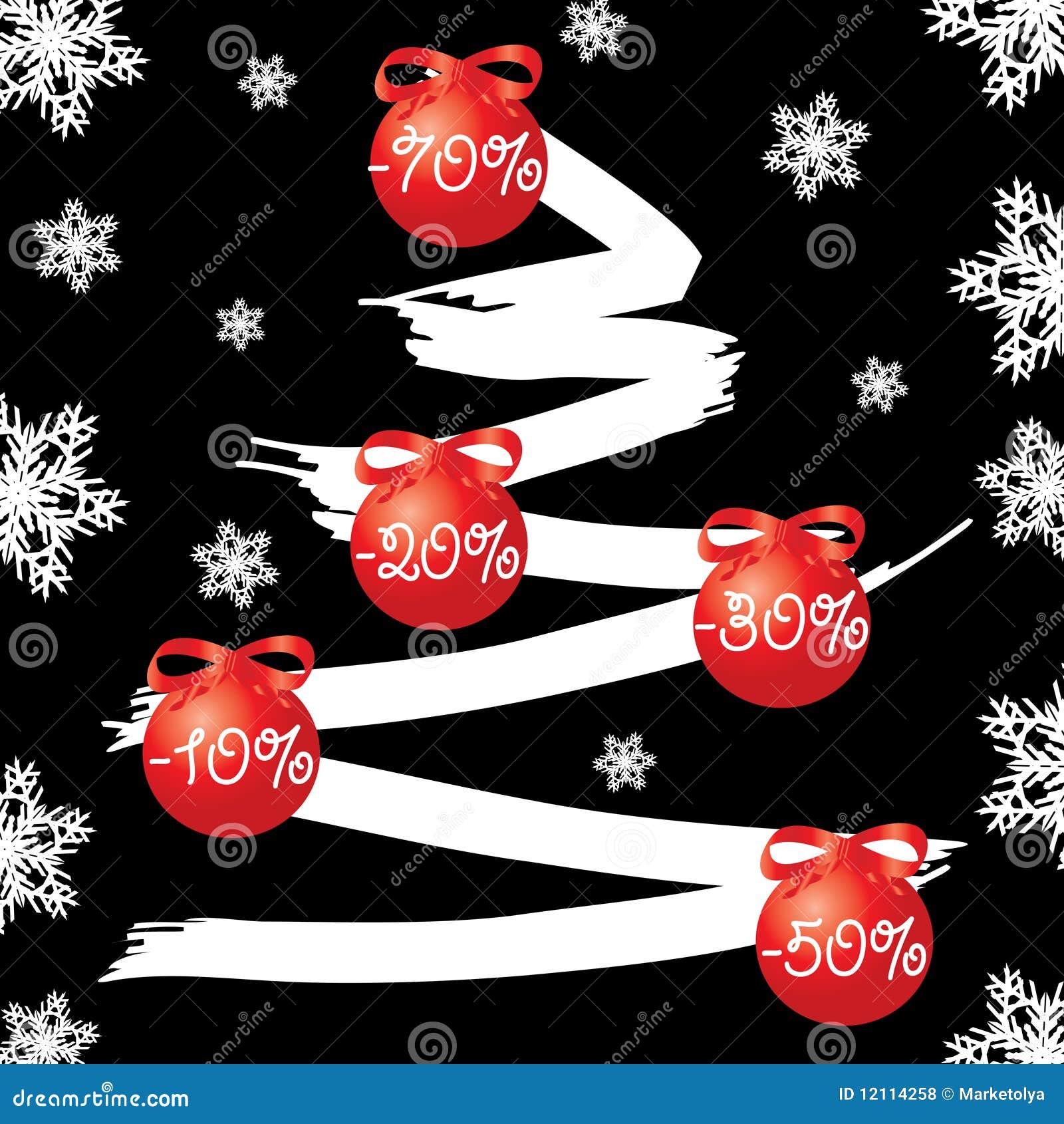 Sale tree stock illustration. Illustration of close, label - 12114258