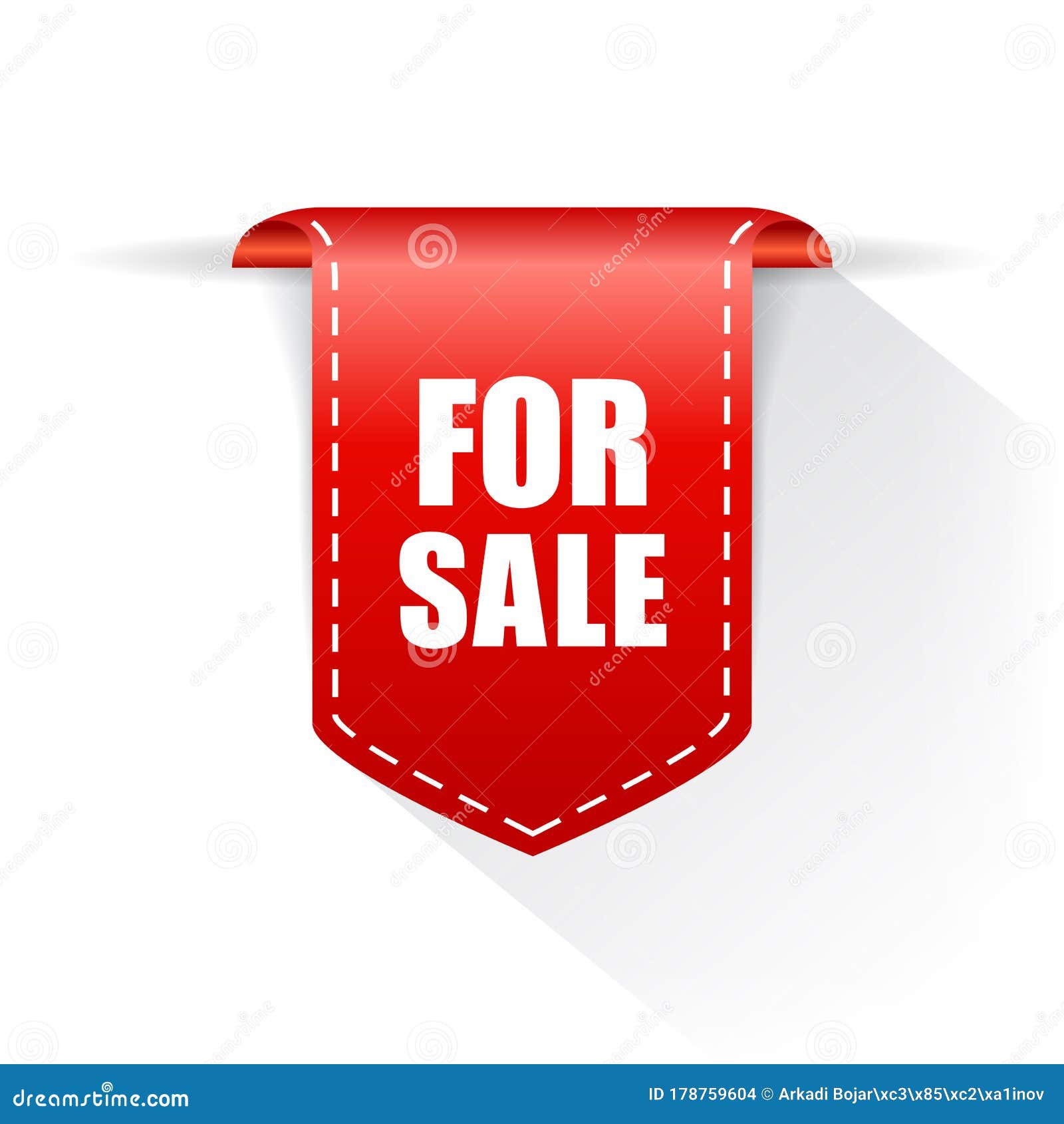 For Sale Vector Announce Ribbon Stock Vector - Illustration of product ...