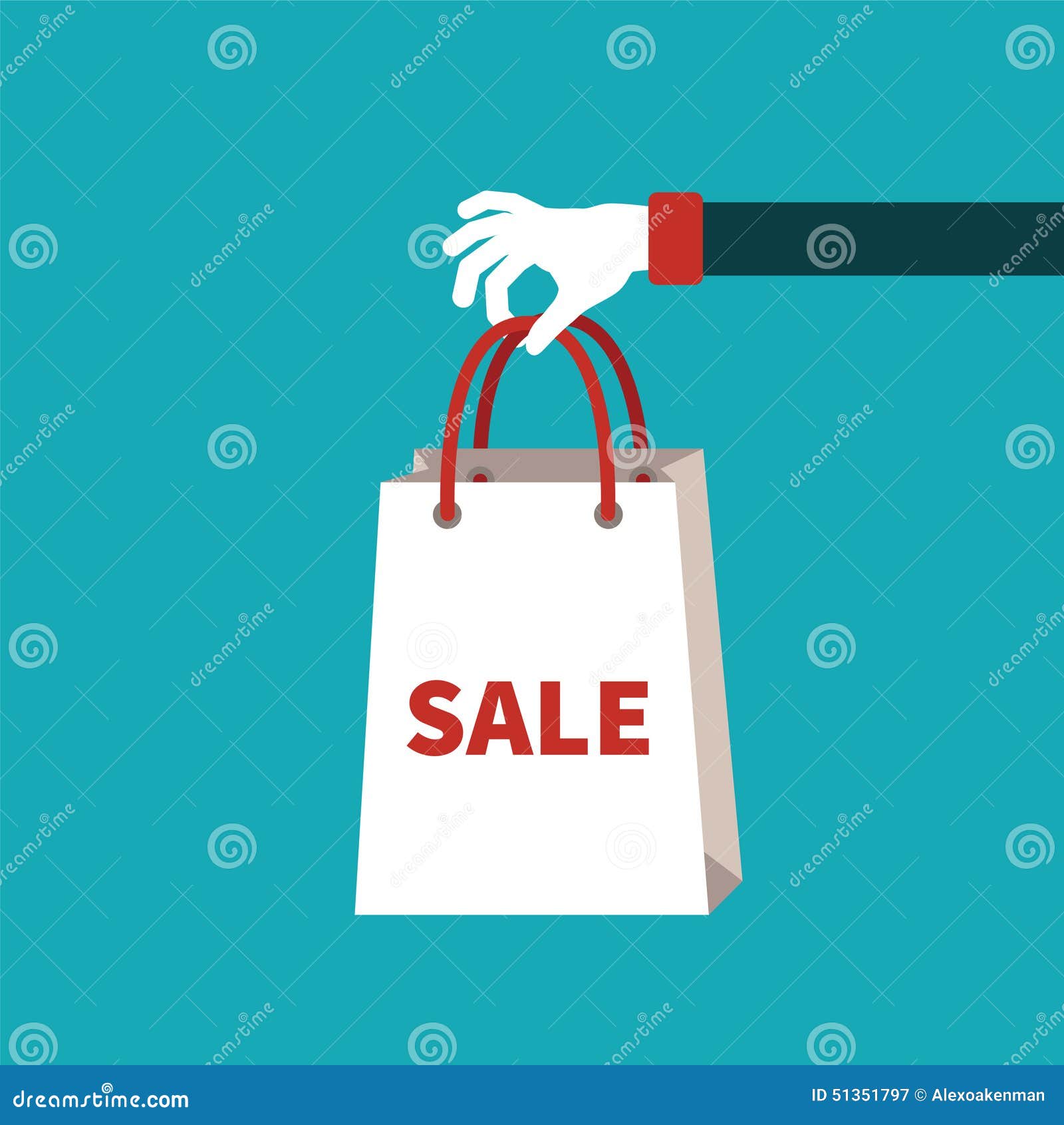 Sale Vector Concept in Flat Cartoon Style Stock Vector - Illustration ...