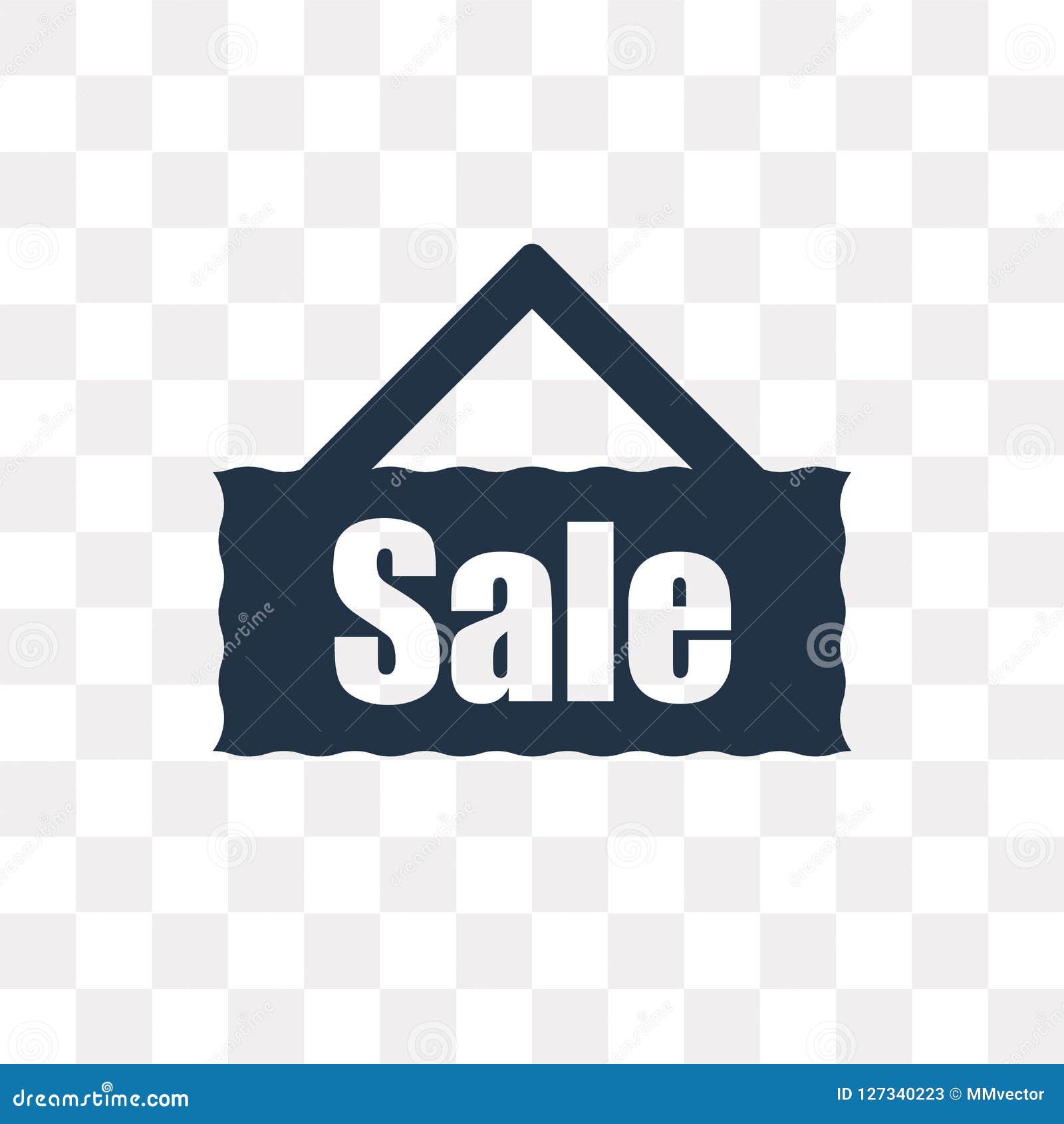 Sale Vector Icon Isolated on Transparent Background, Sale Trans Stock ...