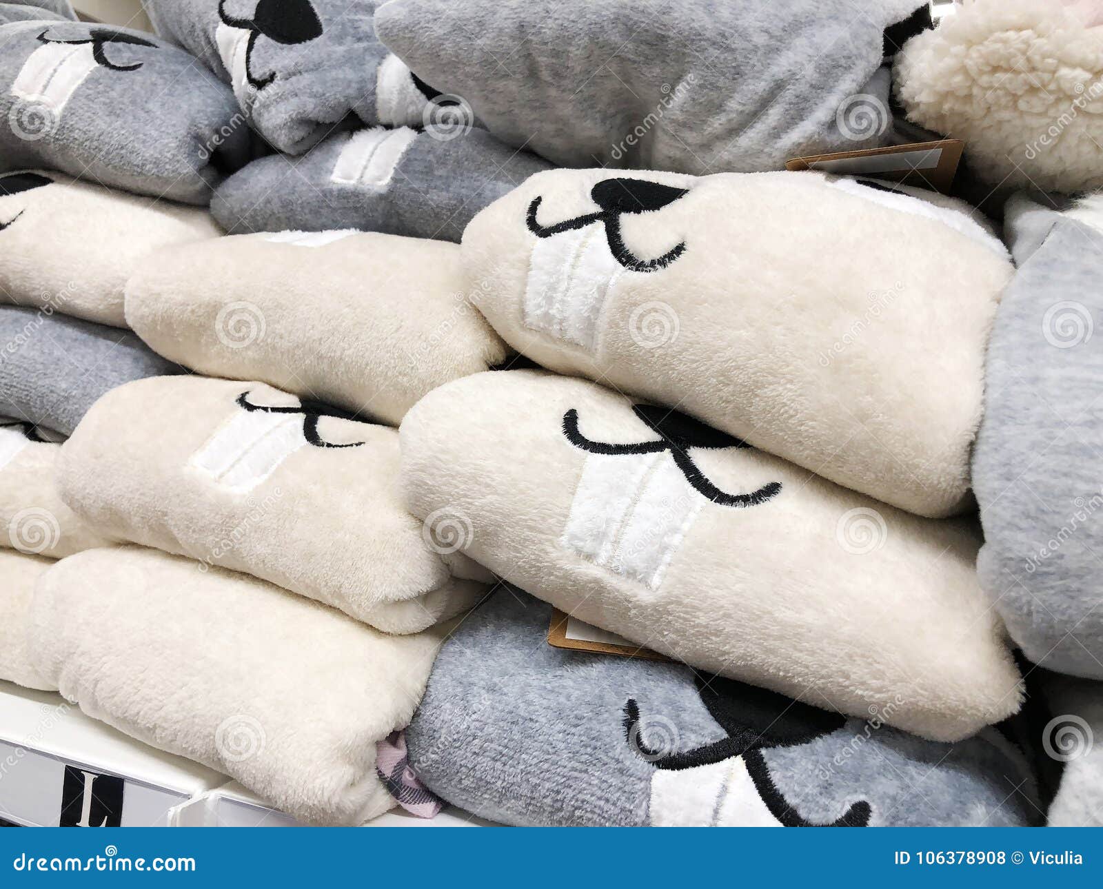 Sale of Warm Winter Clothes in the Store Stock Photo - Image of fabric ...