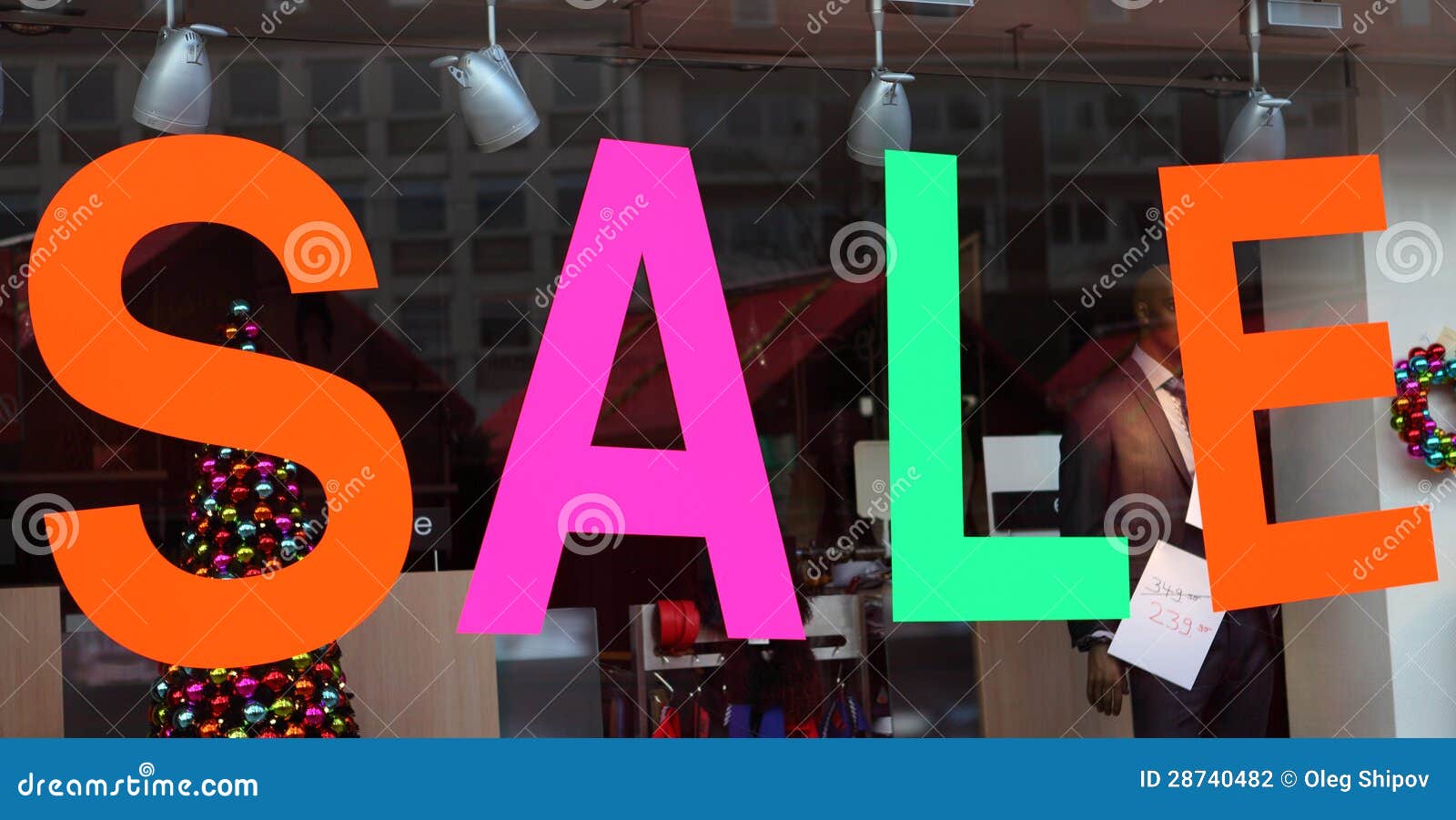 Sale window display stock photo. Image of sale, shopping - 28740482
