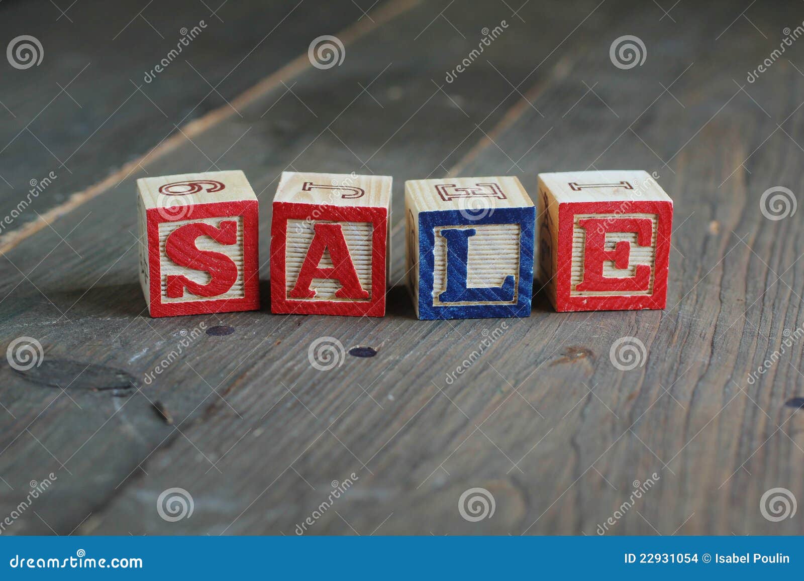 Sale wood blocks stock photo. Image of type, blue, communication - 22931054