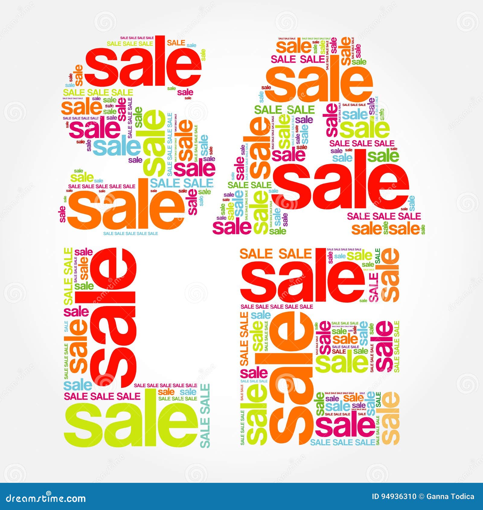 SALE word cloud background stock illustration. Illustration of cloud ...