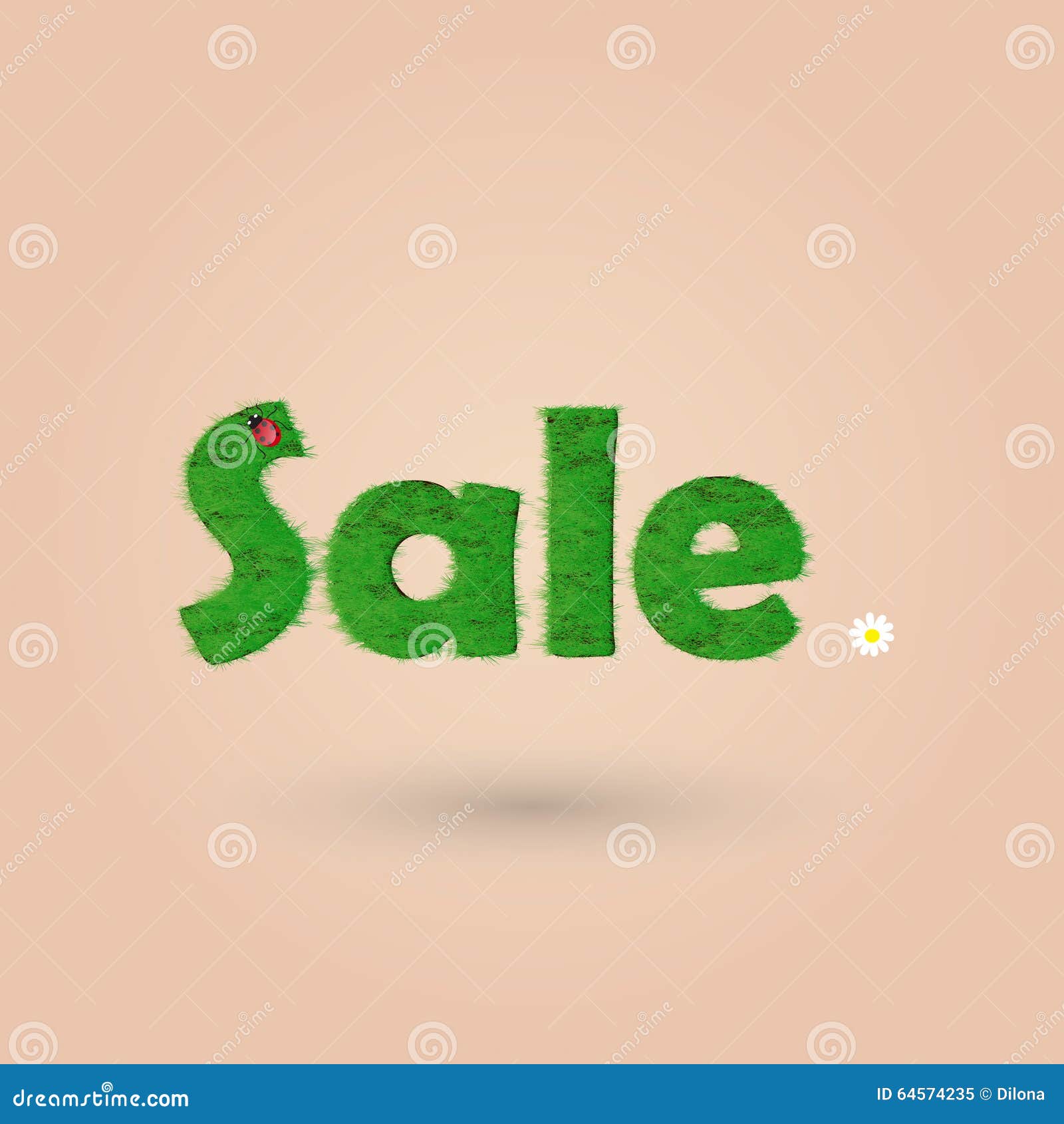 Sale Word Made of Green Vector Leafs Stock Illustration - Illustration ...