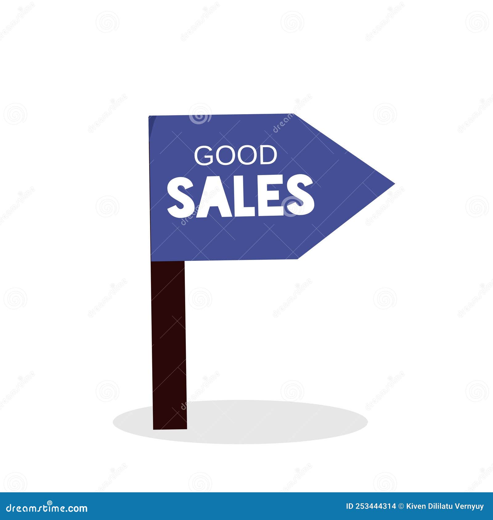 Sales Advertisement Plack Indicating Good Sales Stock Illustration ...