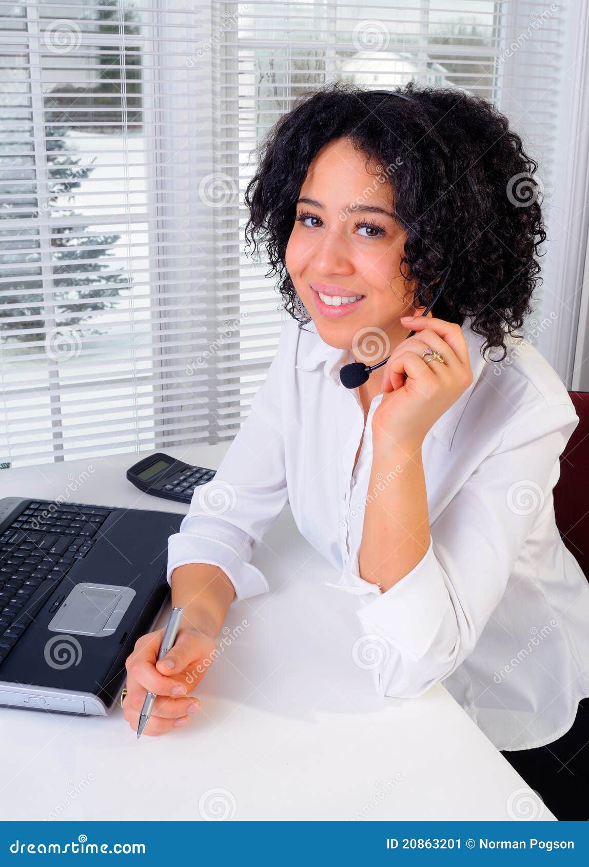 Sales Agent stock image. Image of black, african, call - 20863201