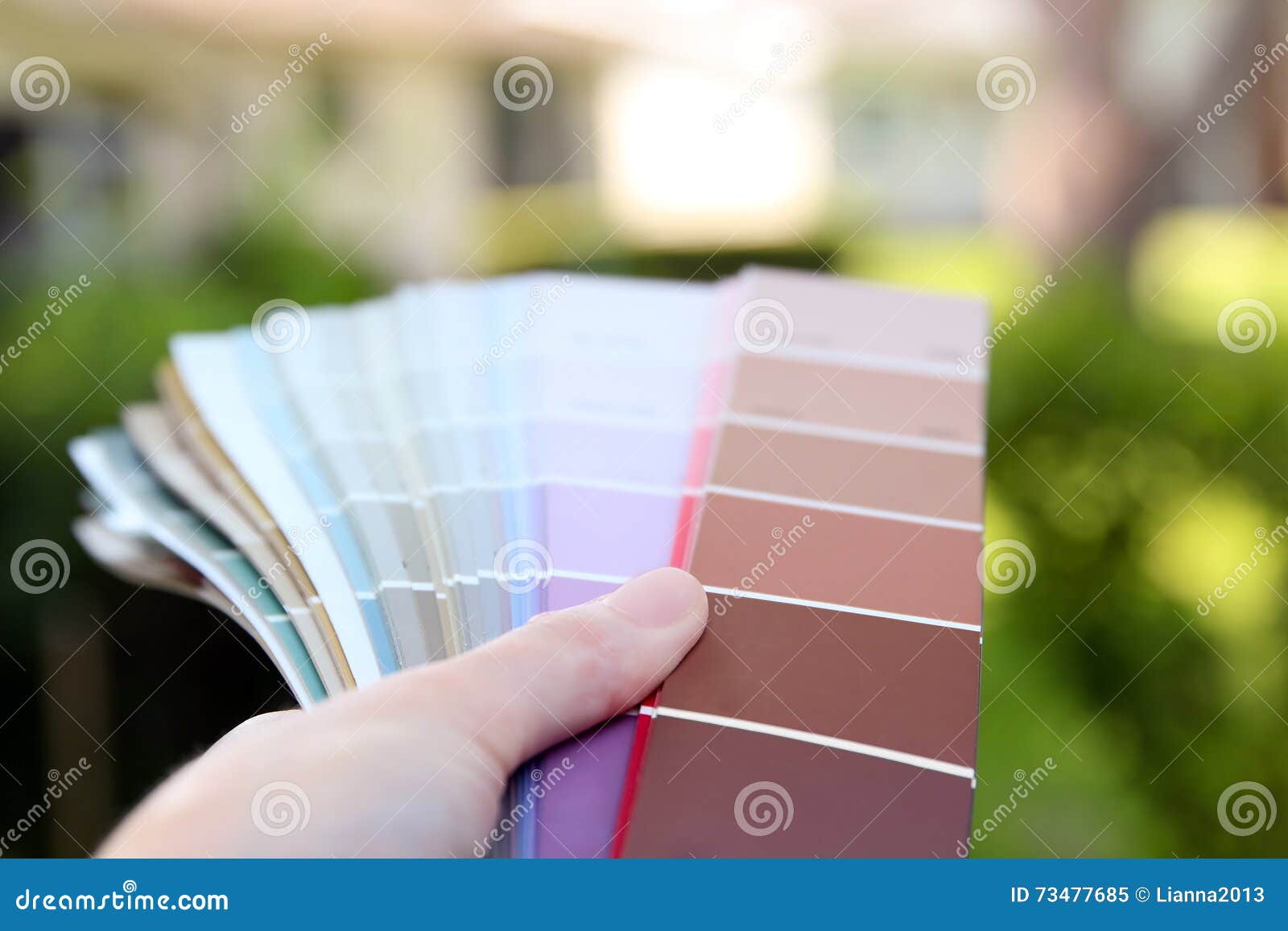 Sales Agent Choosing Color Samples for Design Project. Stock Image ...