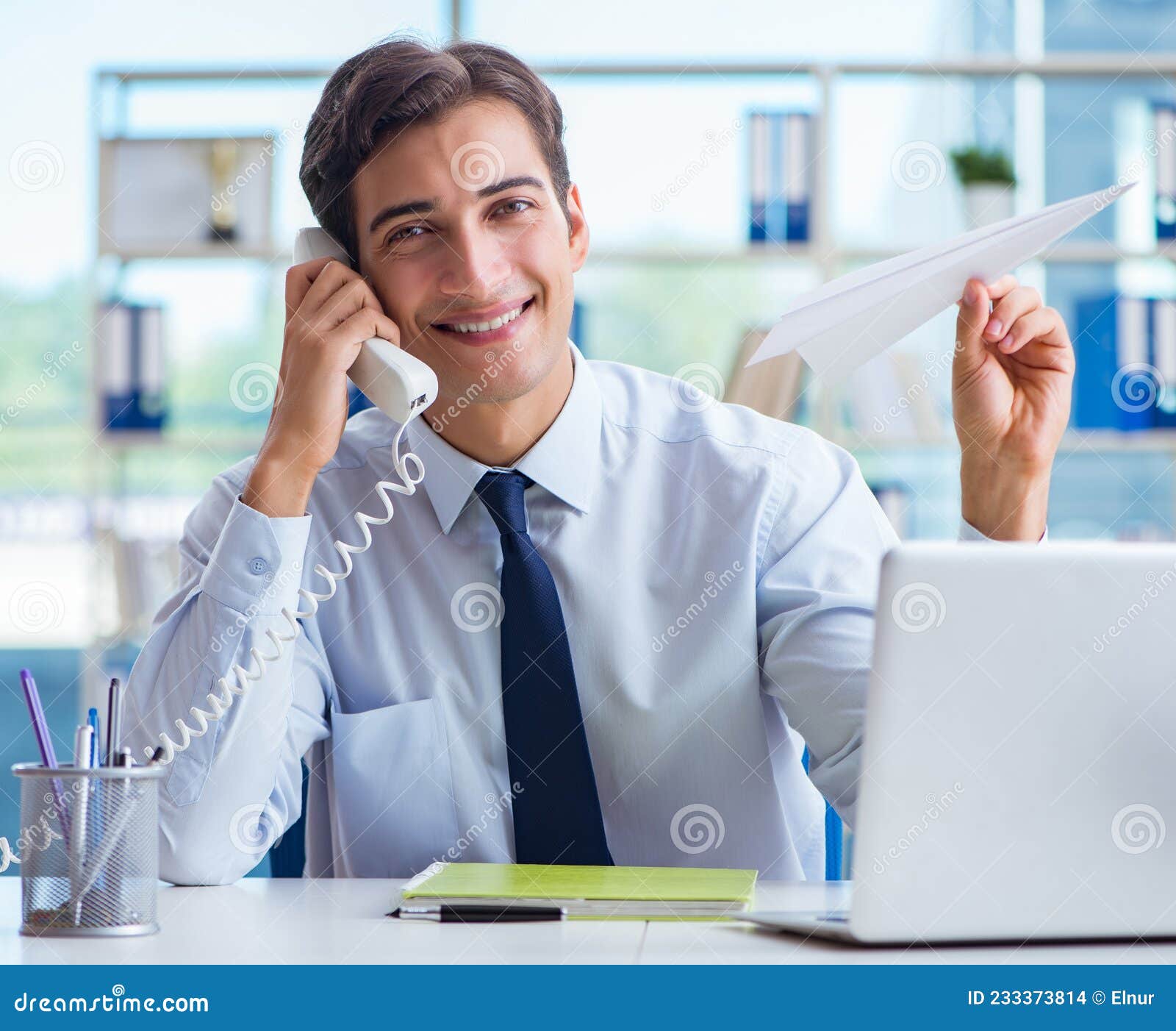 Sales Agent Working in Travel Agency Stock Photo - Image of agent ...
