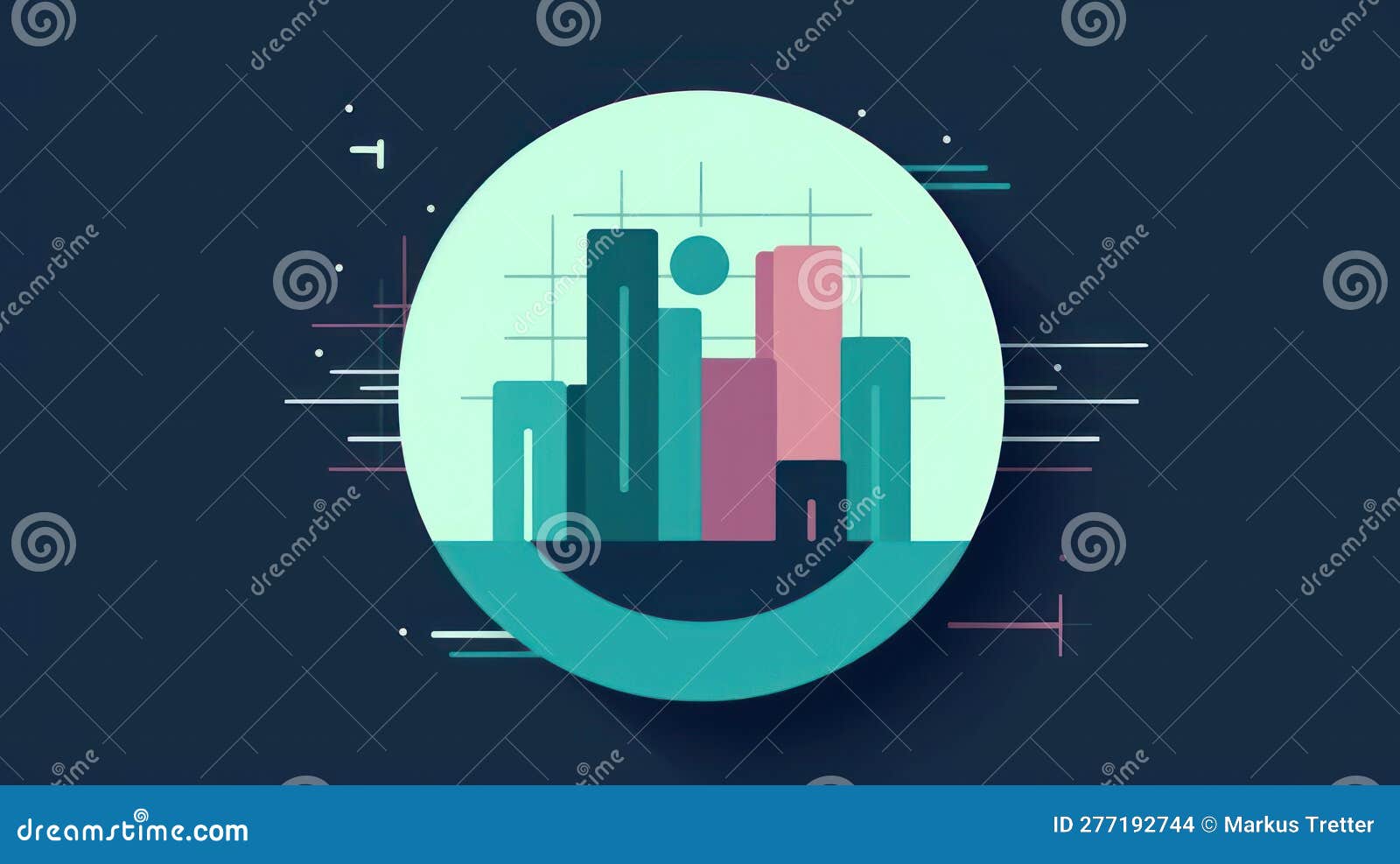 A Sales Analytics Icon Representing the Use of Data Analysis To Measure ...