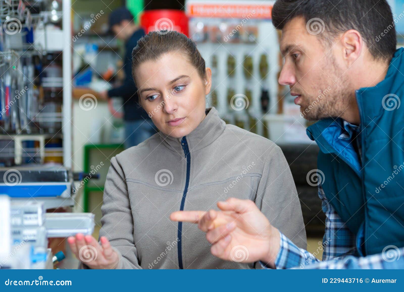 Sales Assistant Helping Customer in Warehouse Store Stock Photo - Image ...