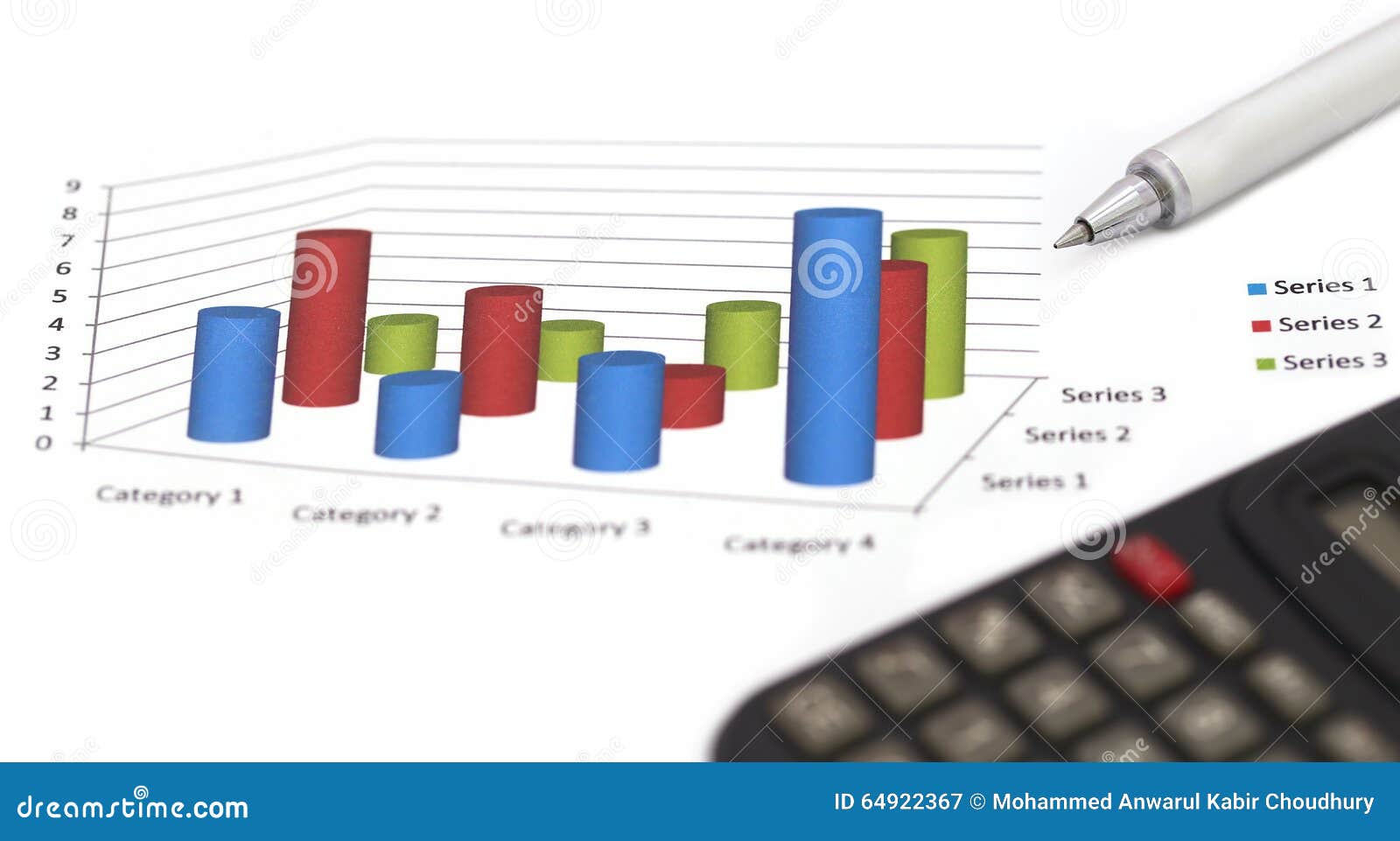 Sales bar chart stock image. Image of chart, calculator - 64922367